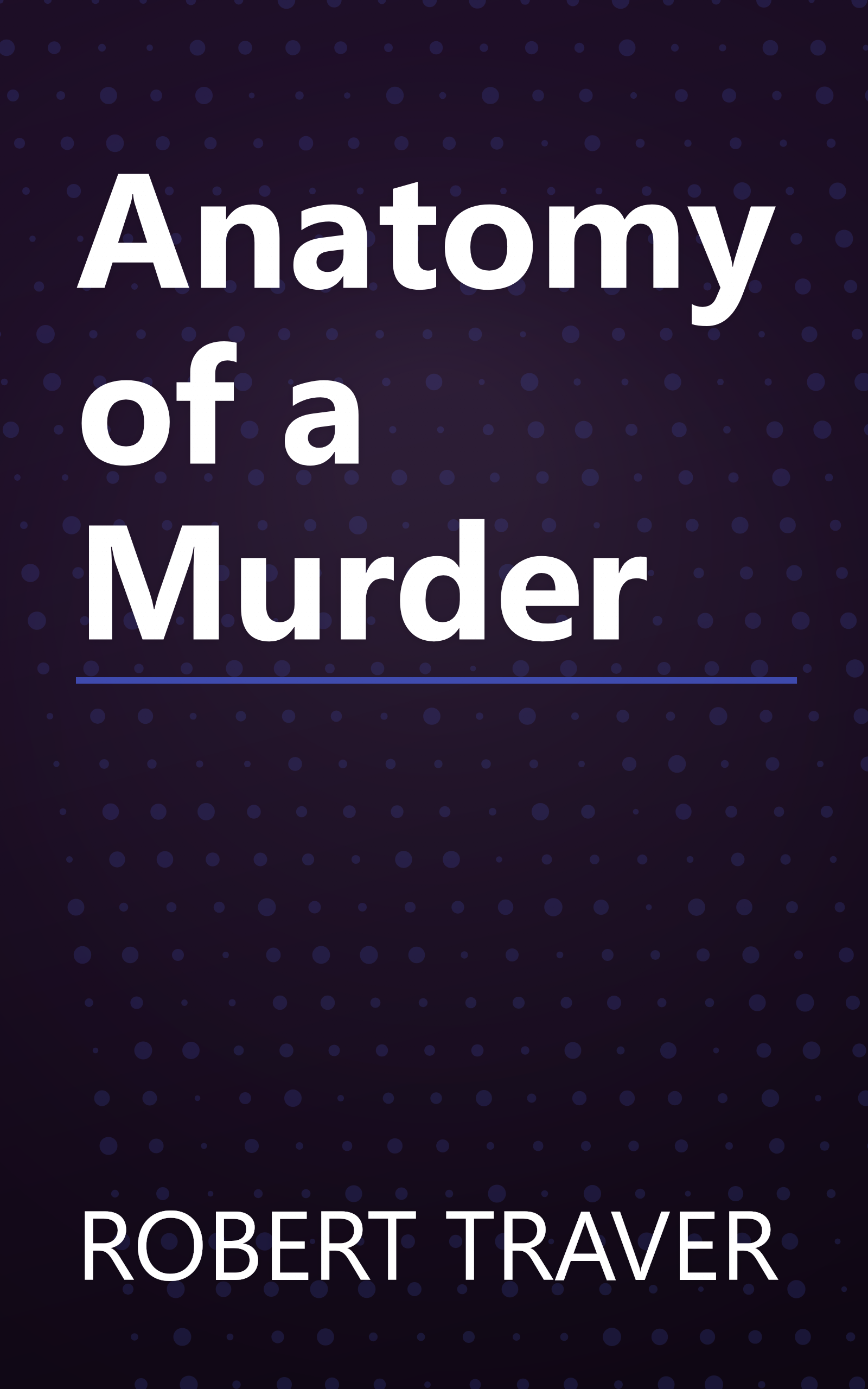 Anatomy of a Murder book cover