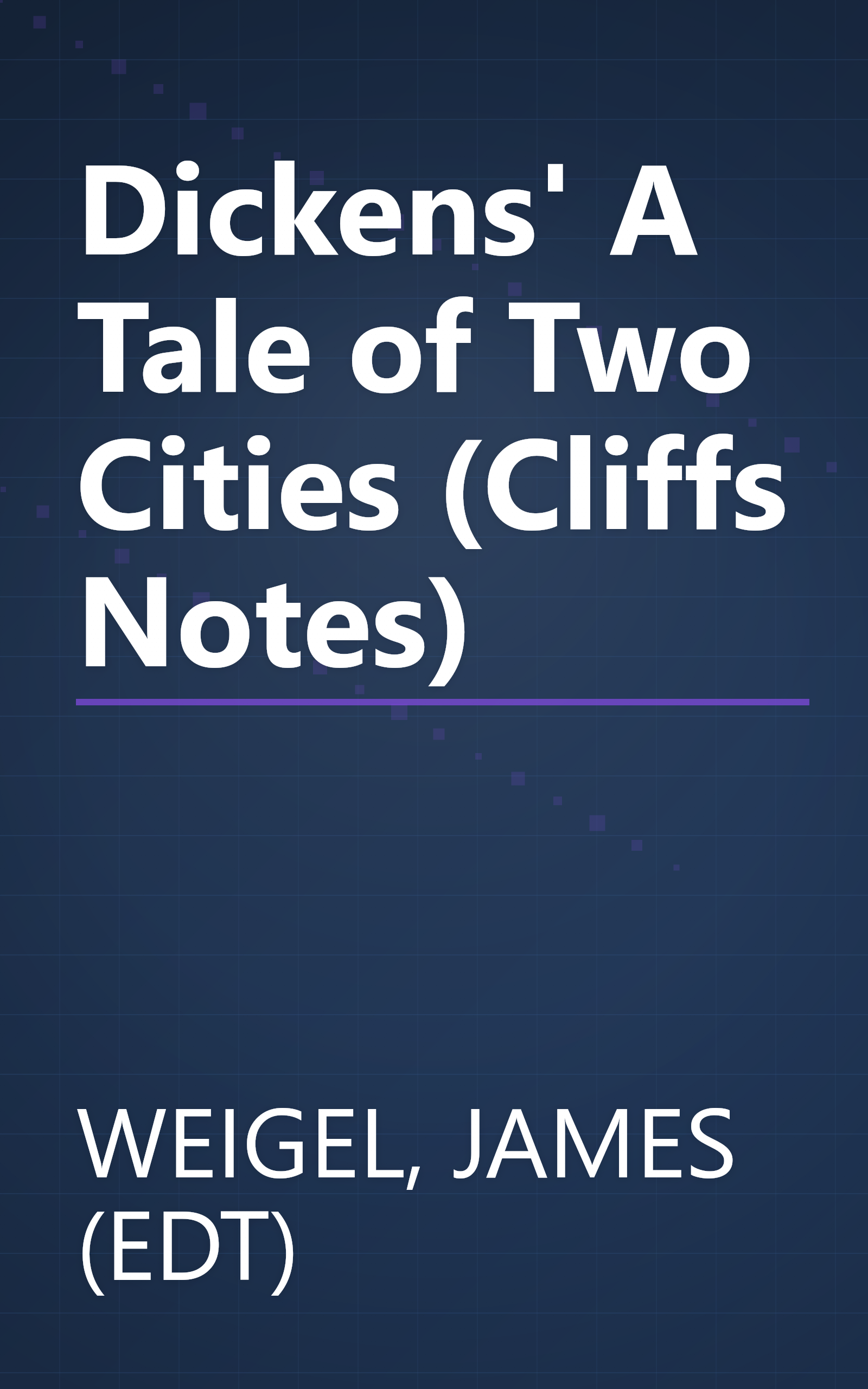 Dickens' A Tale of Two Cities (Cliffs Notes) book cover
