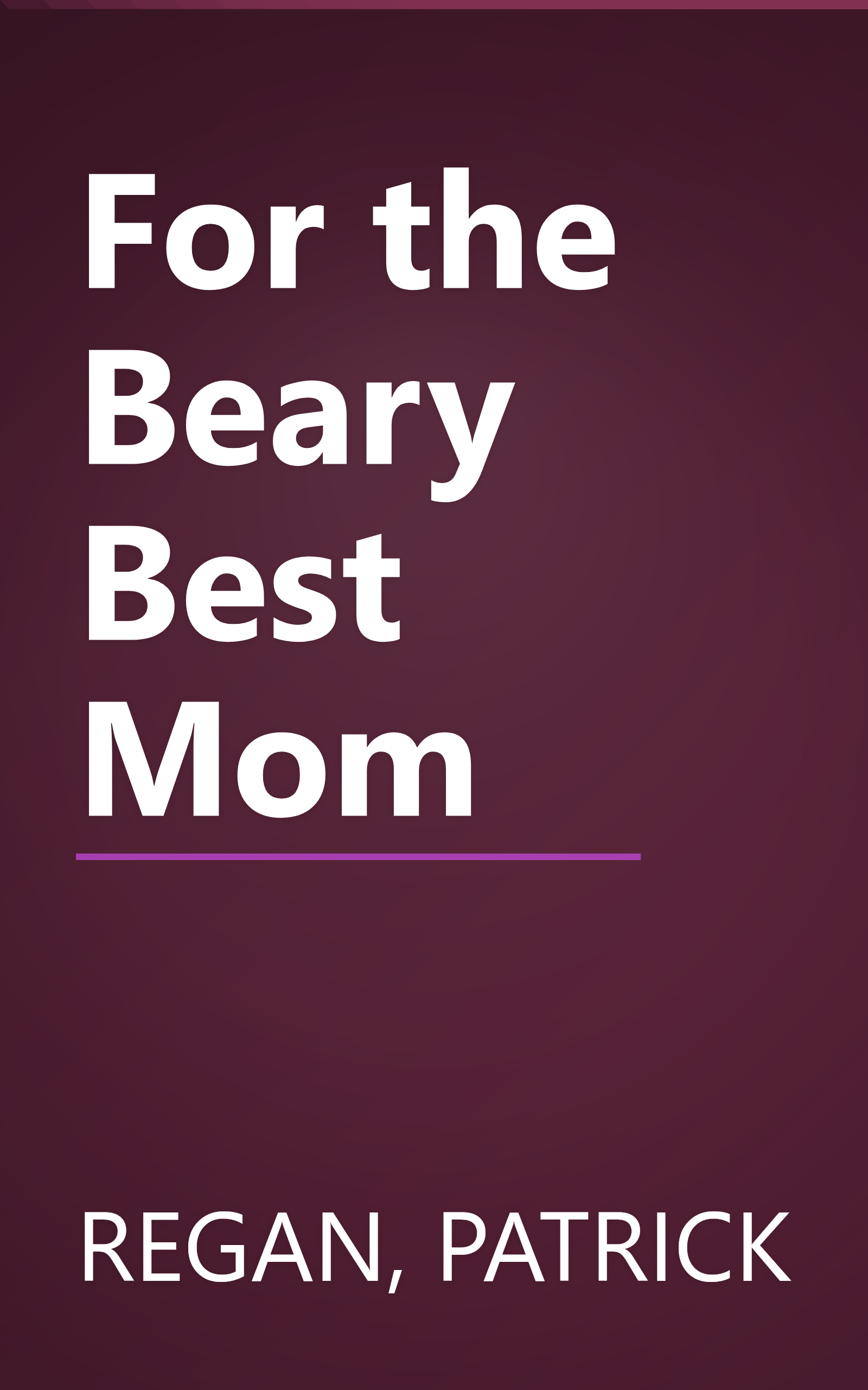 For the Beary Best Mom book cover