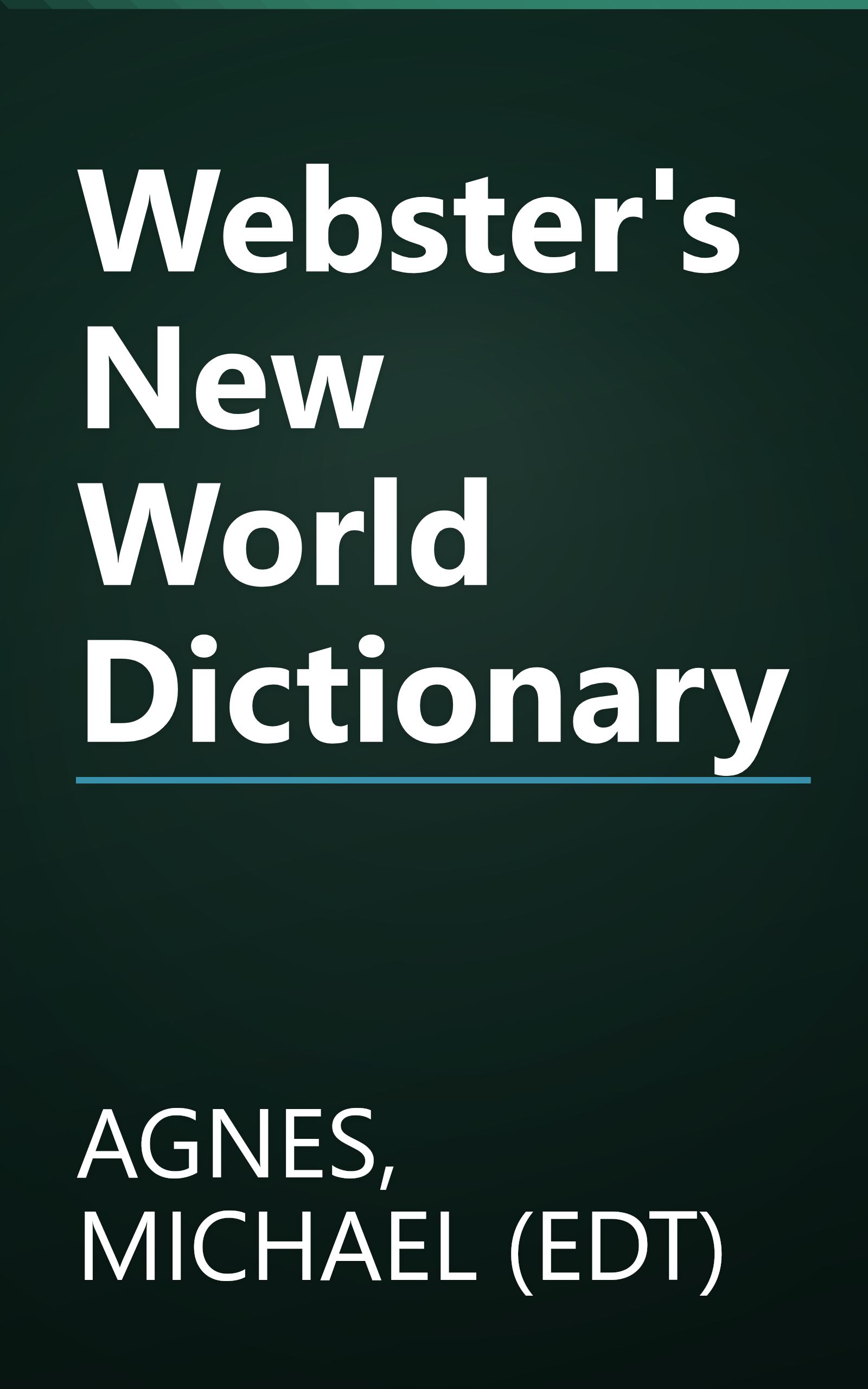 Webster's New World Dictionary book cover