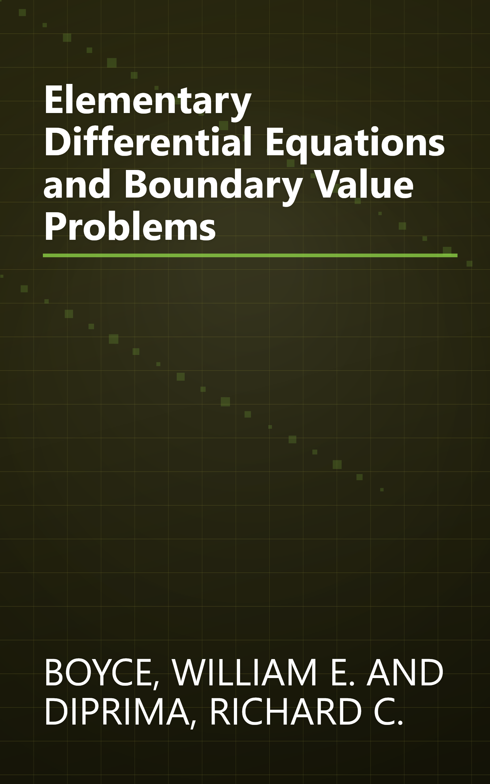 Elementary Differential Equations and Boundary Value Problems book cover