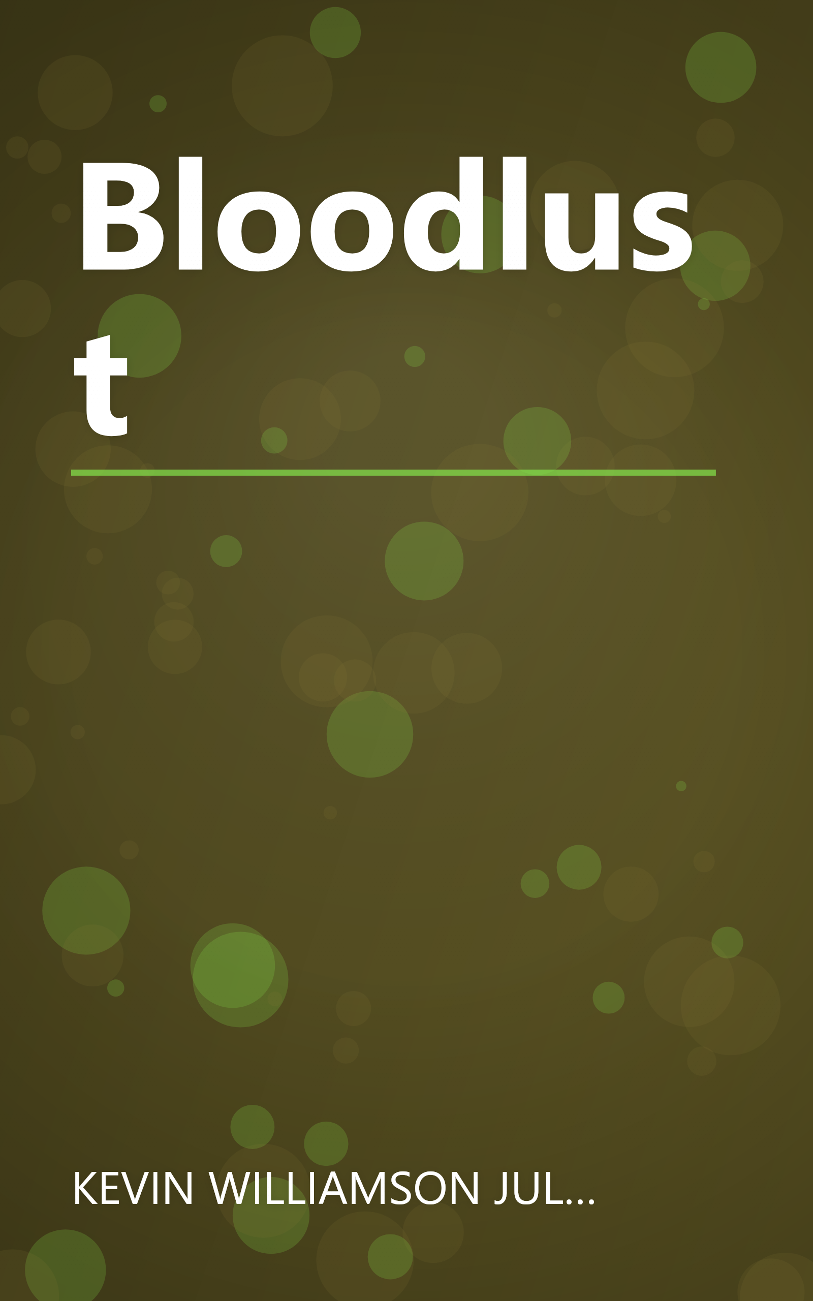 Bloodlust book cover