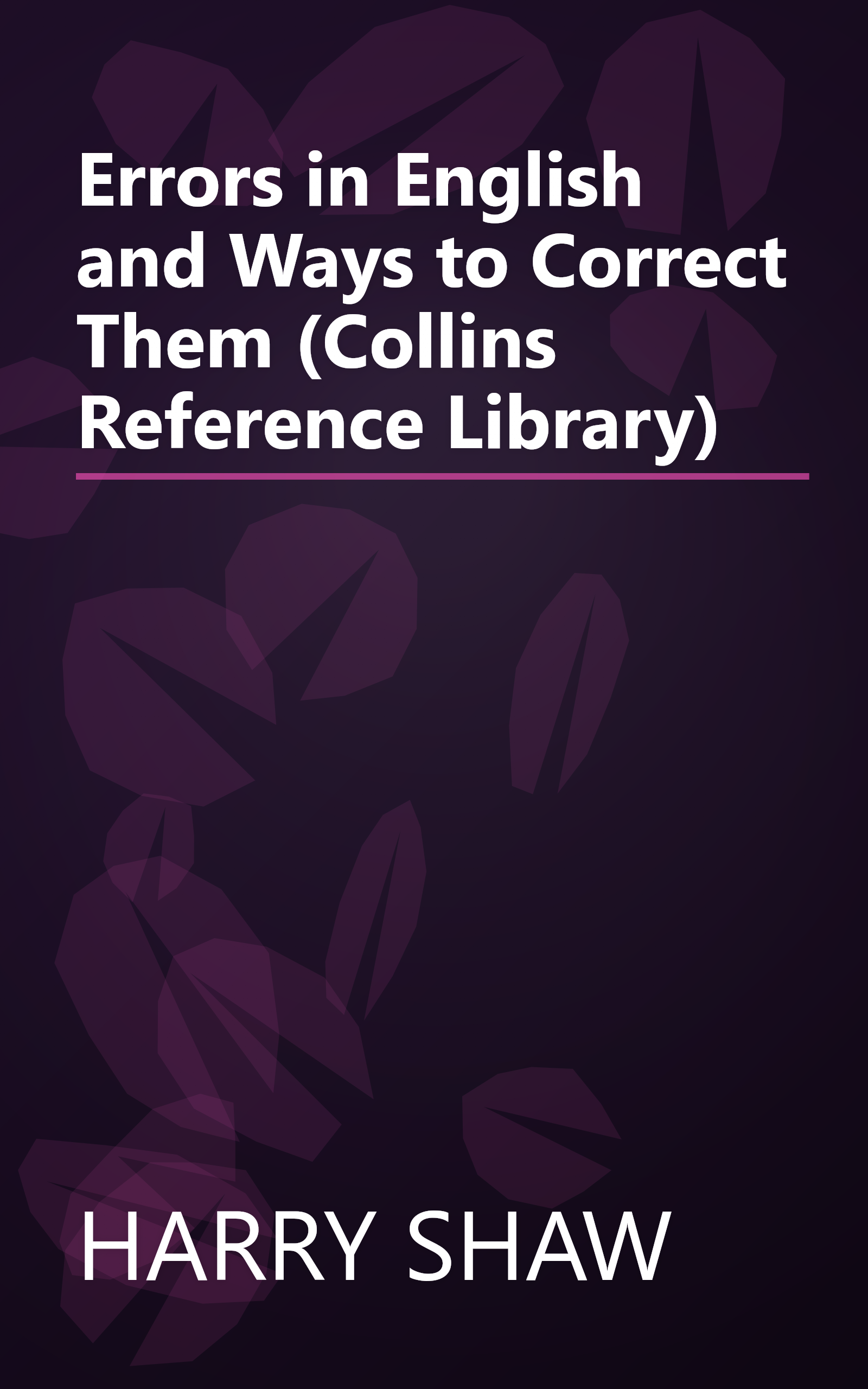 Errors in English and Ways to Correct Them (Collins Reference Library) book cover