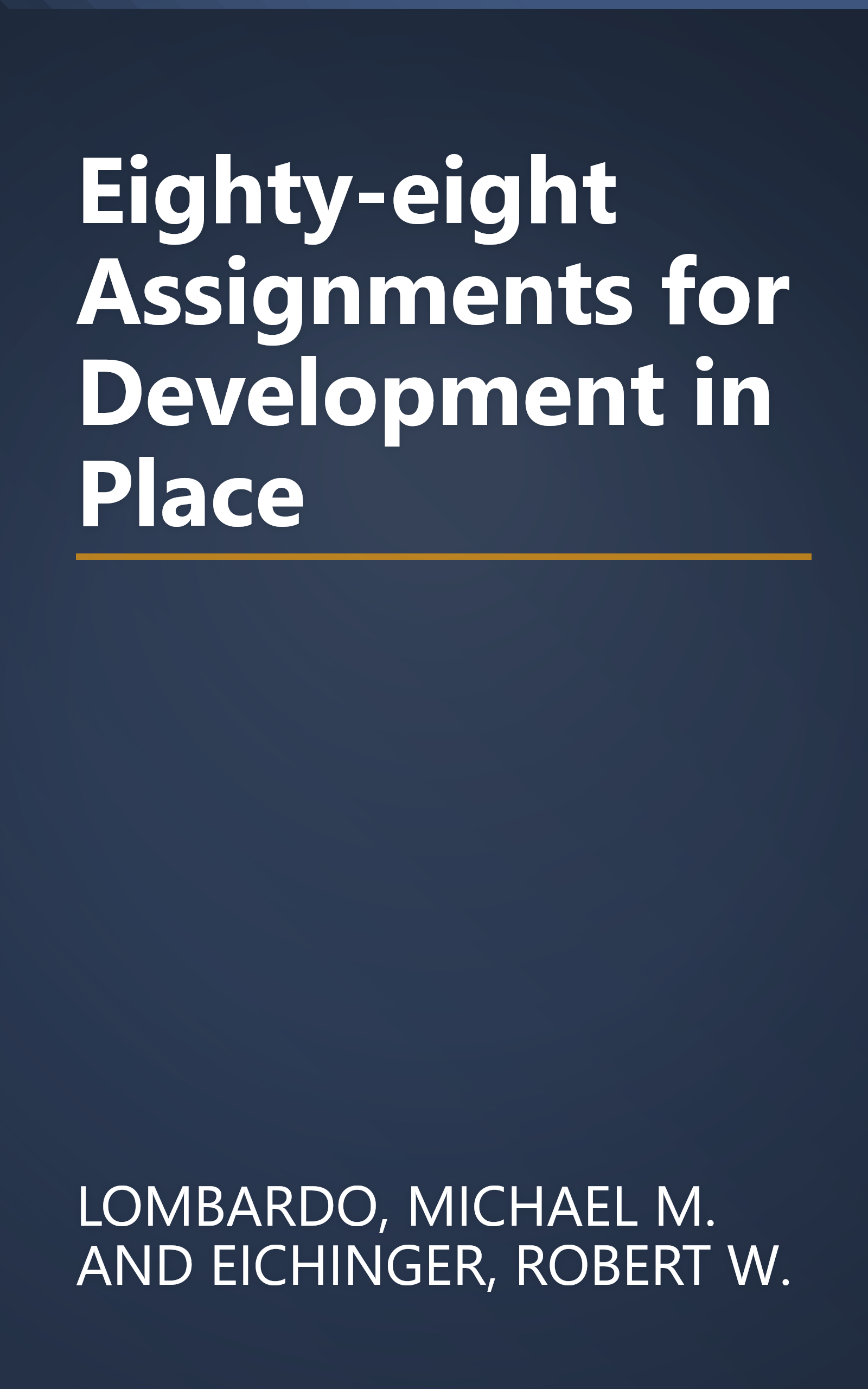 Eighty-eight Assignments for Development in Place book cover