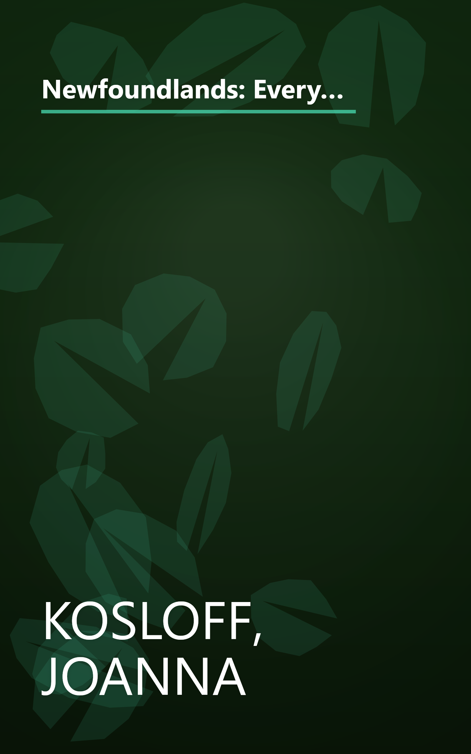 Newfoundlands: Everything About Purchase, Care, Nutrition, Diseases, Breeding, Behavior, and Training (Complete Pet Owner's Manuals) book cover