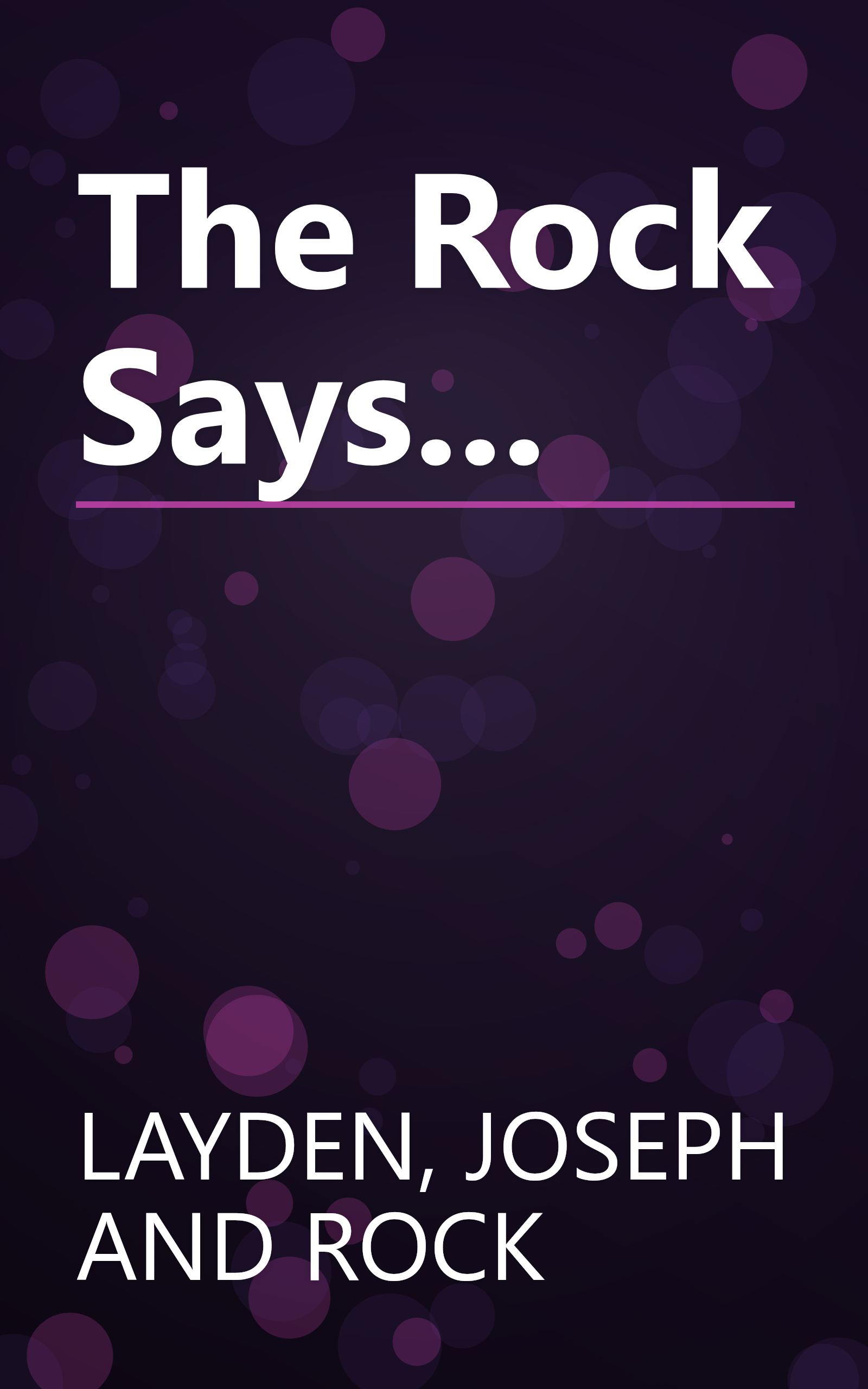 The Rock Says... book cover