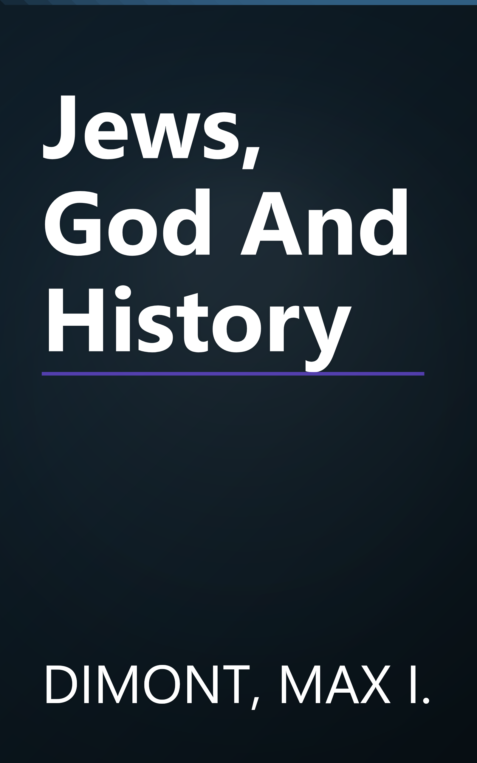 Jews, God And History book cover