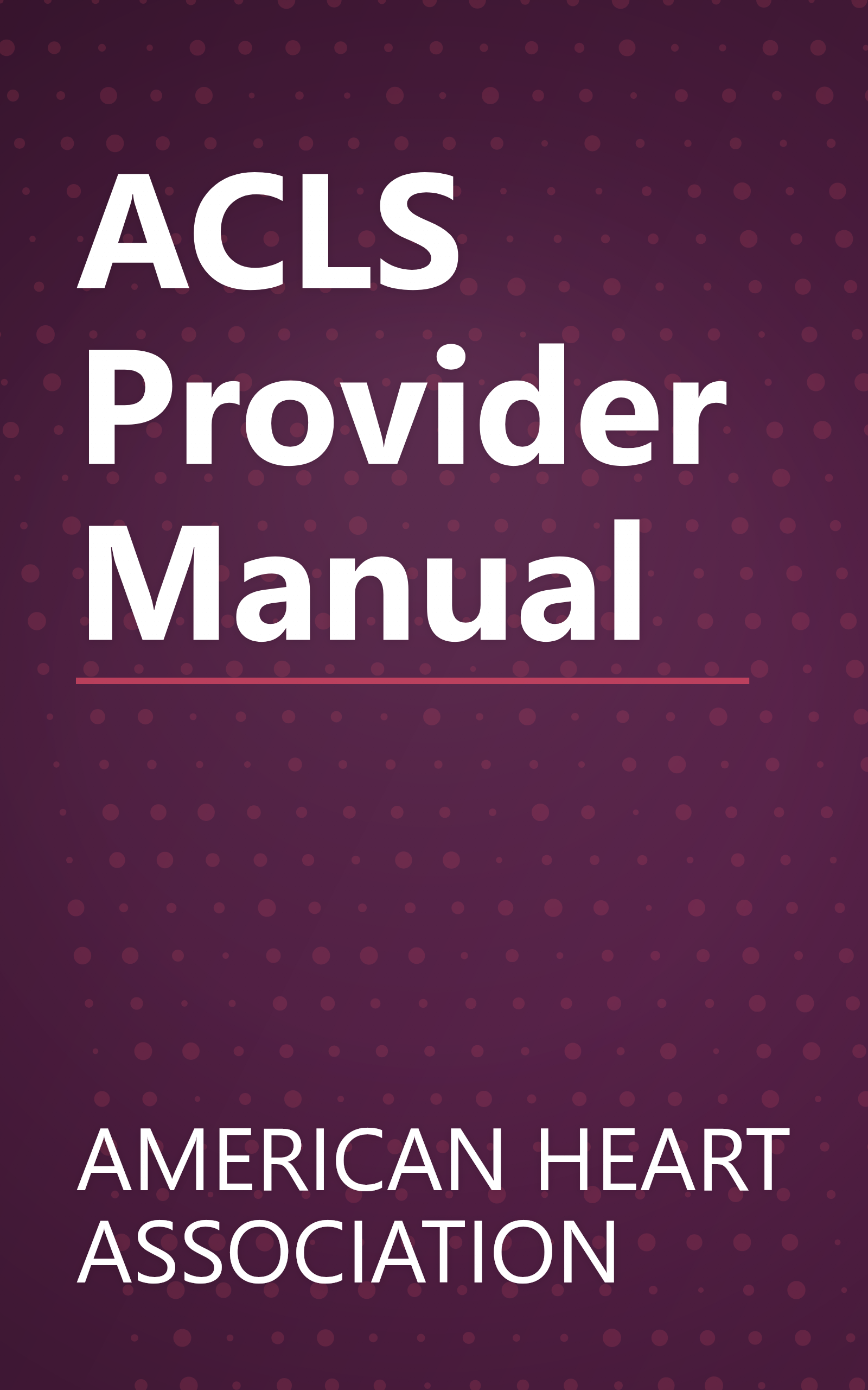 ACLS Provider Manual book cover