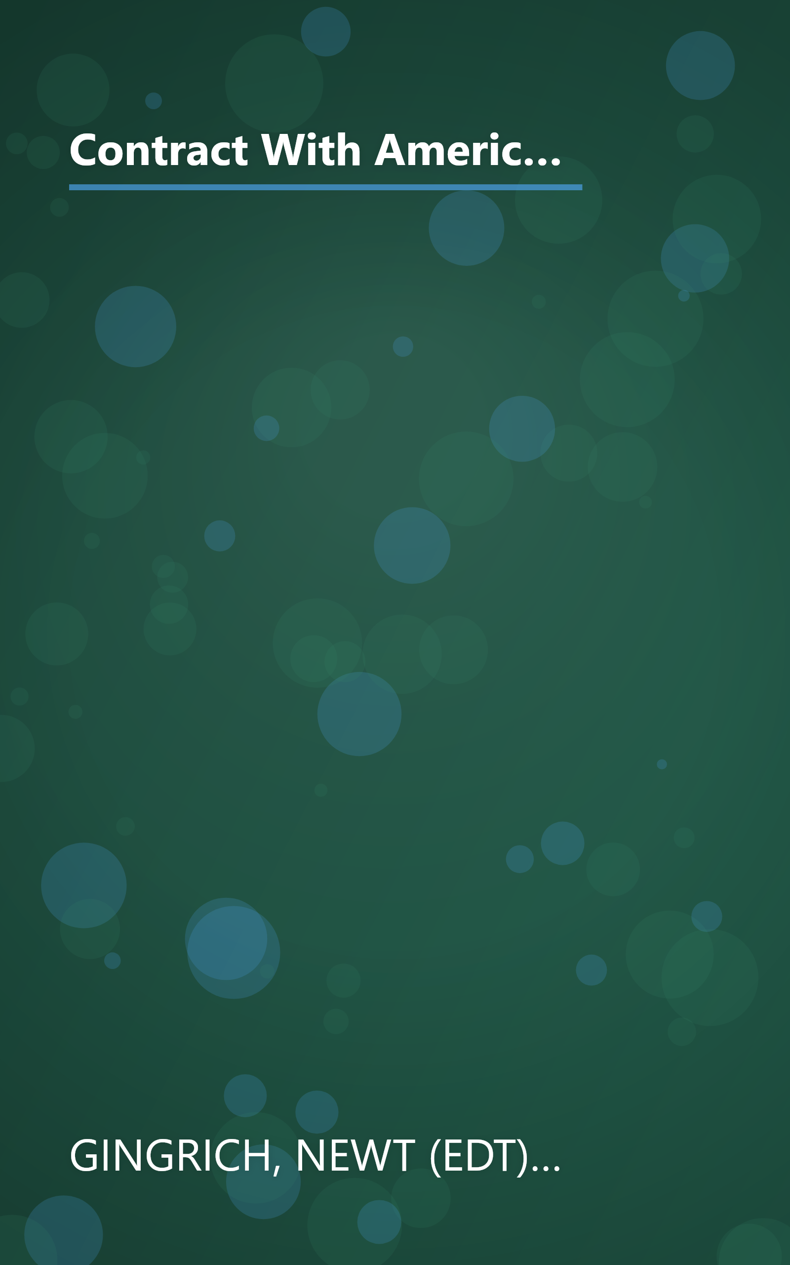 Contract With America: The Bold Plan by Rep. Newt Ginrich, Rep. Dick Armey and the House Republicans to Change the Nation book cover