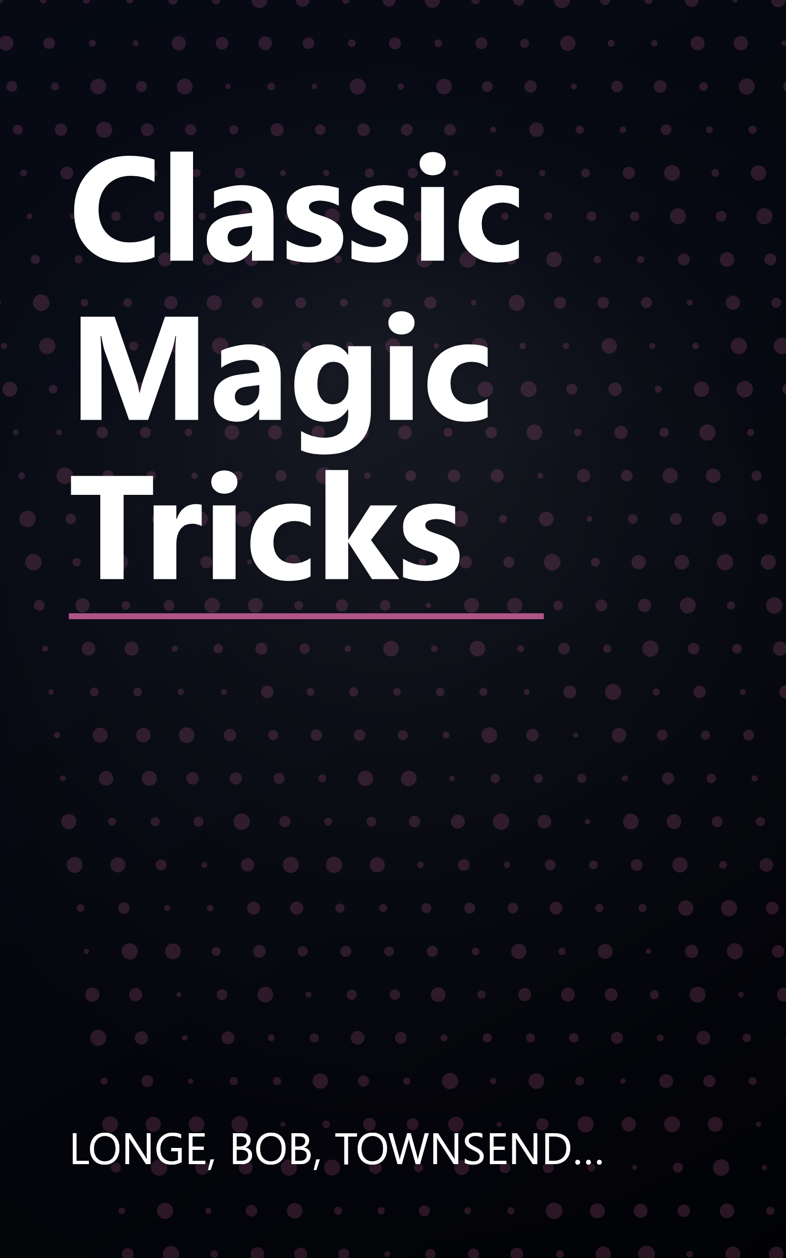 Classic Magic Tricks book cover