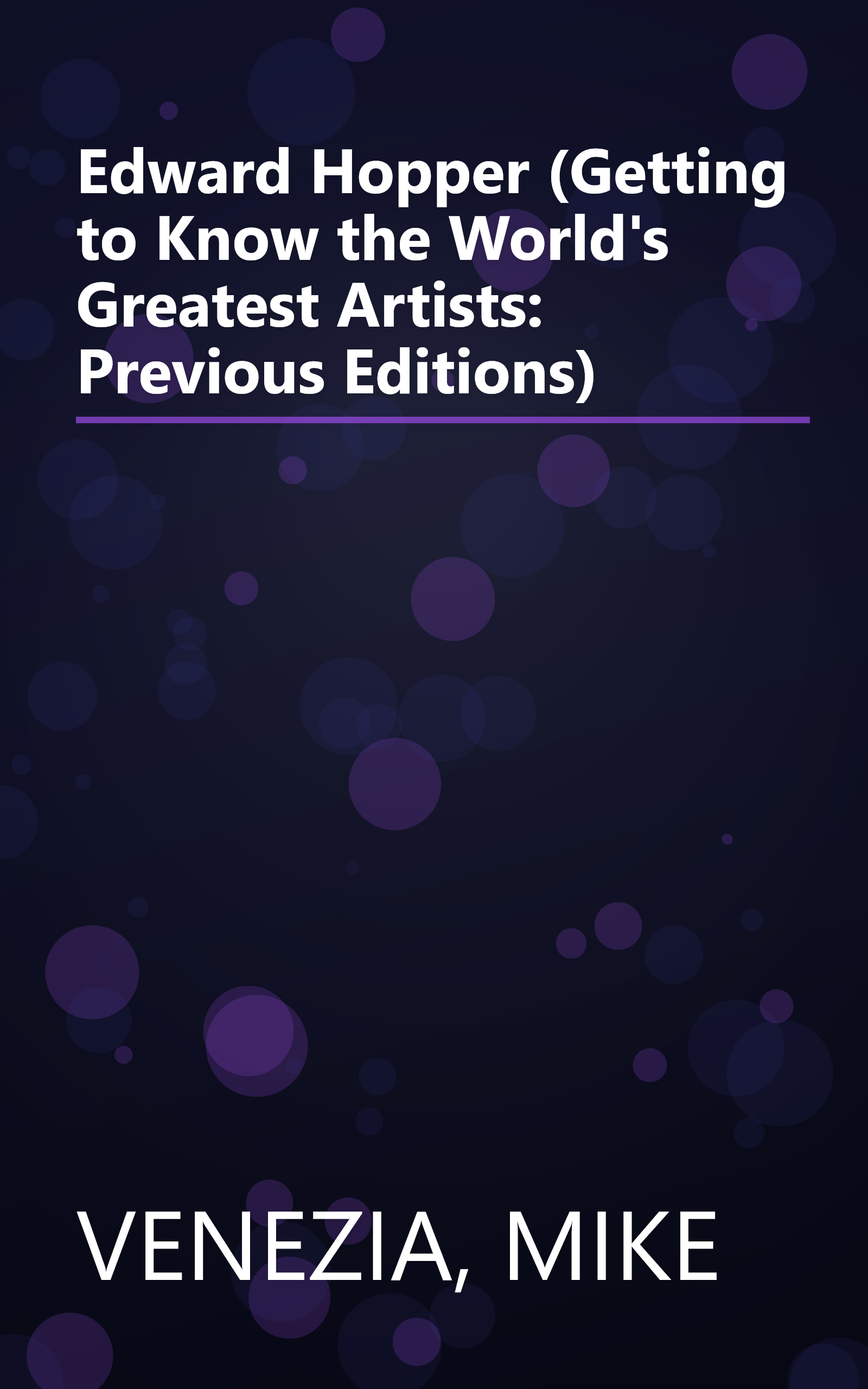 Edward Hopper (Getting to Know the World's Greatest Artists: Previous Editions) book cover