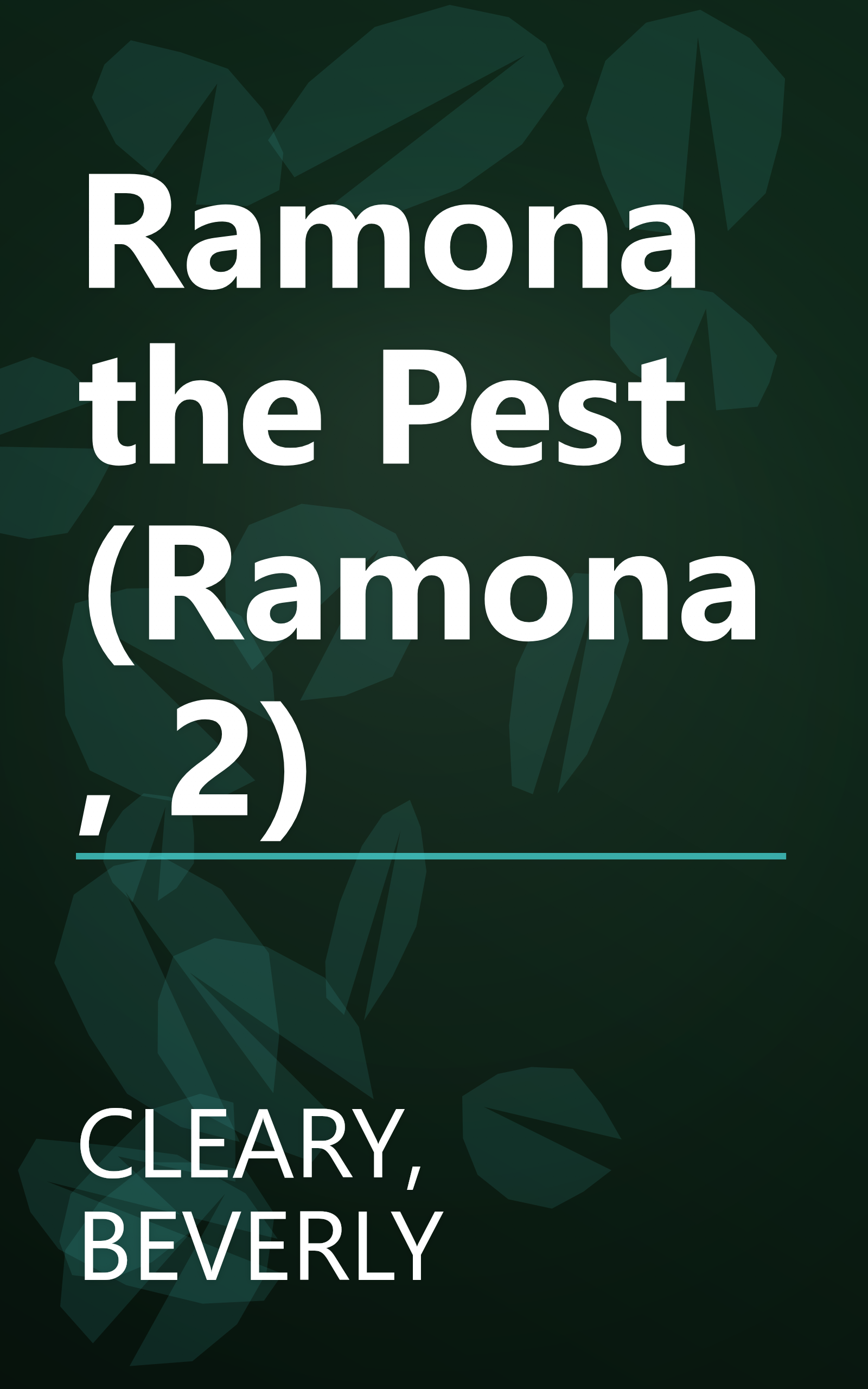 Ramona the Pest (Ramona, 2) book cover