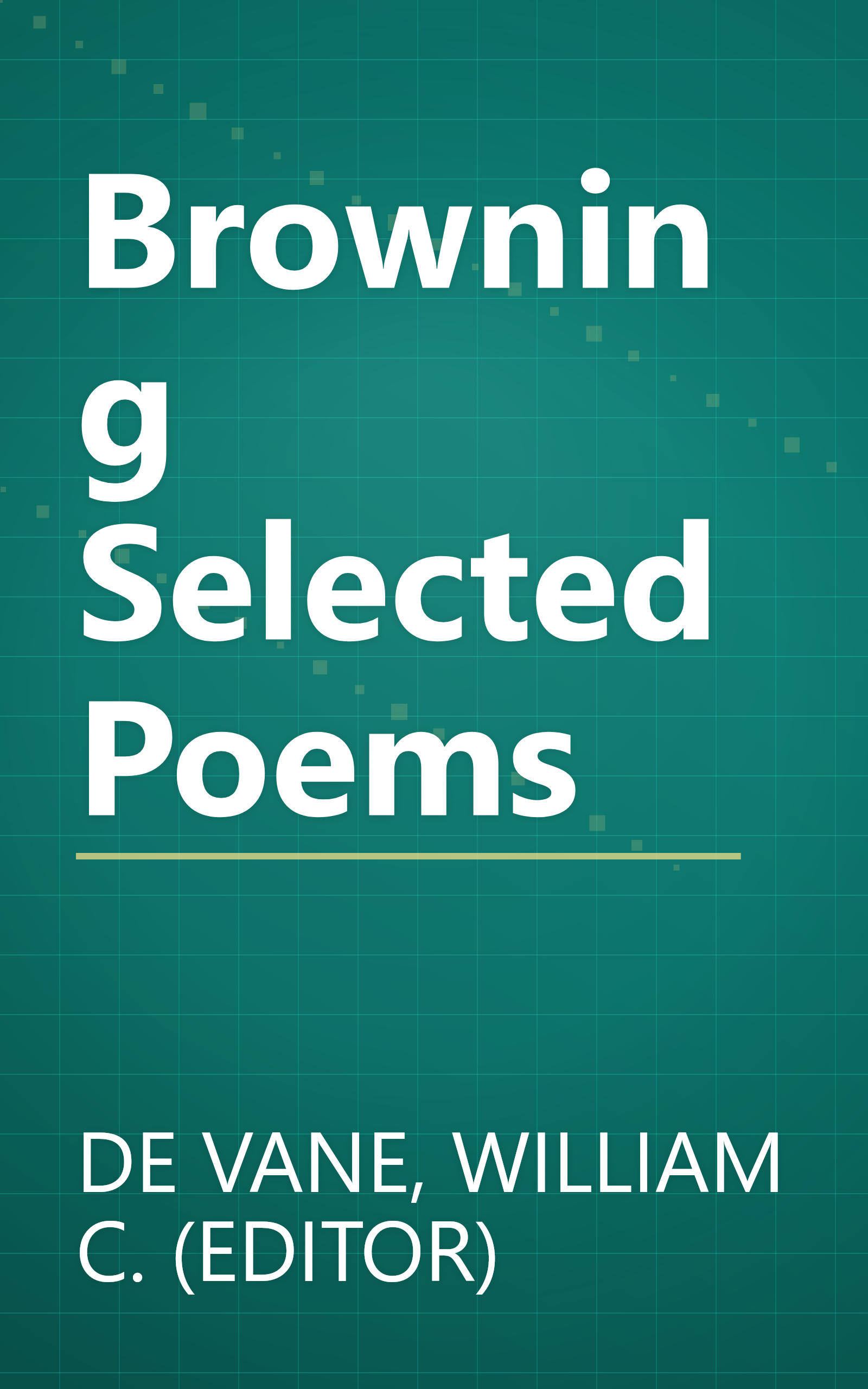 Browning Selected Poems book cover