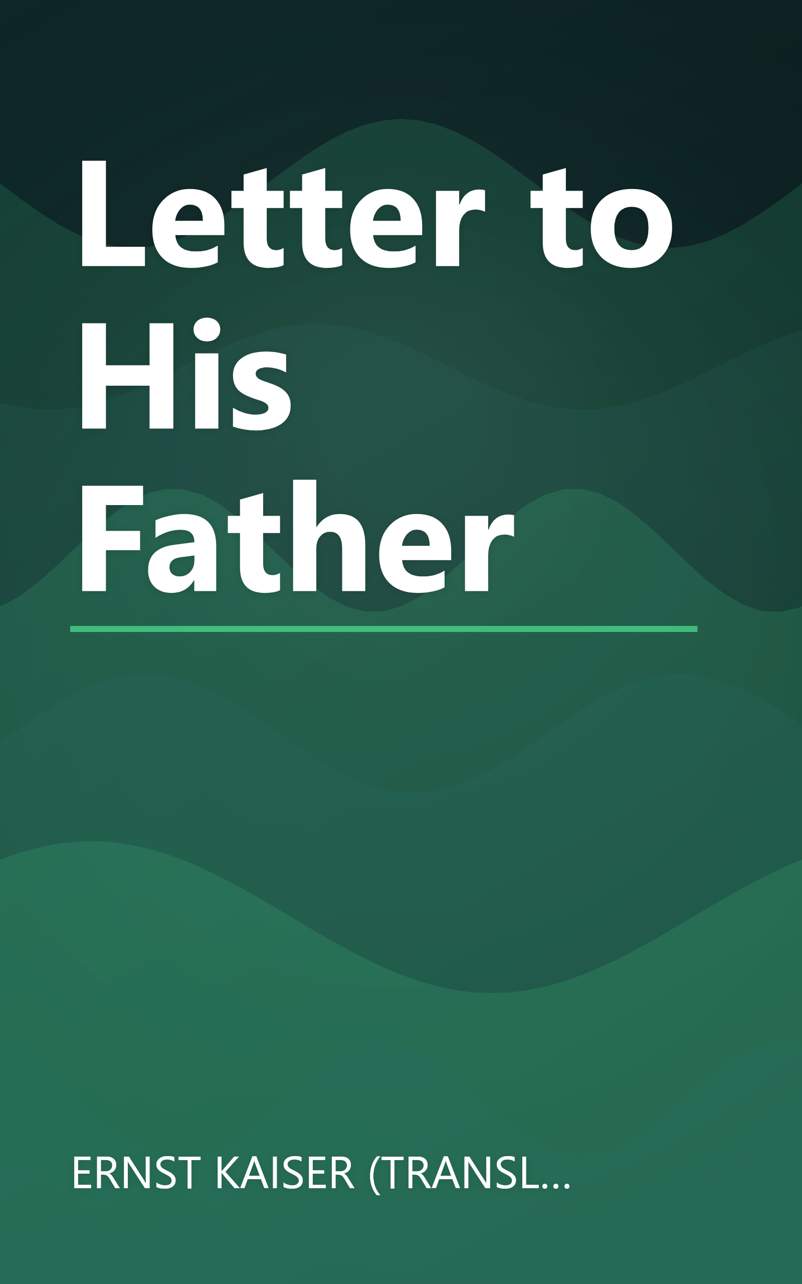 Letter to His Father book cover
