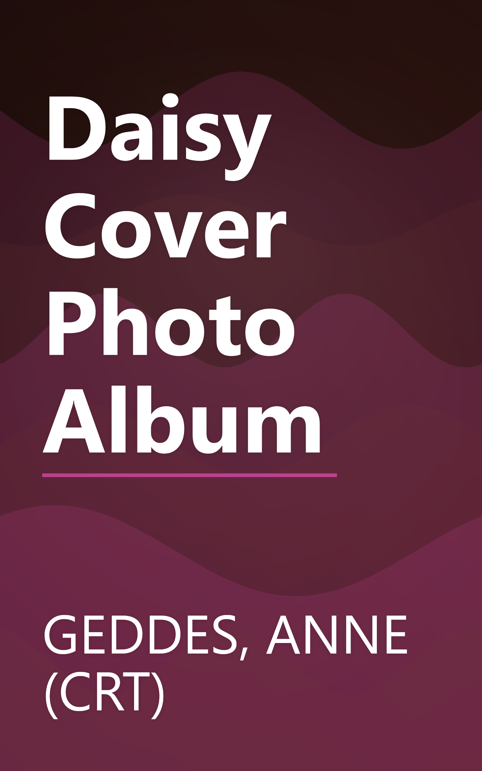 Daisy Cover Photo Album book cover