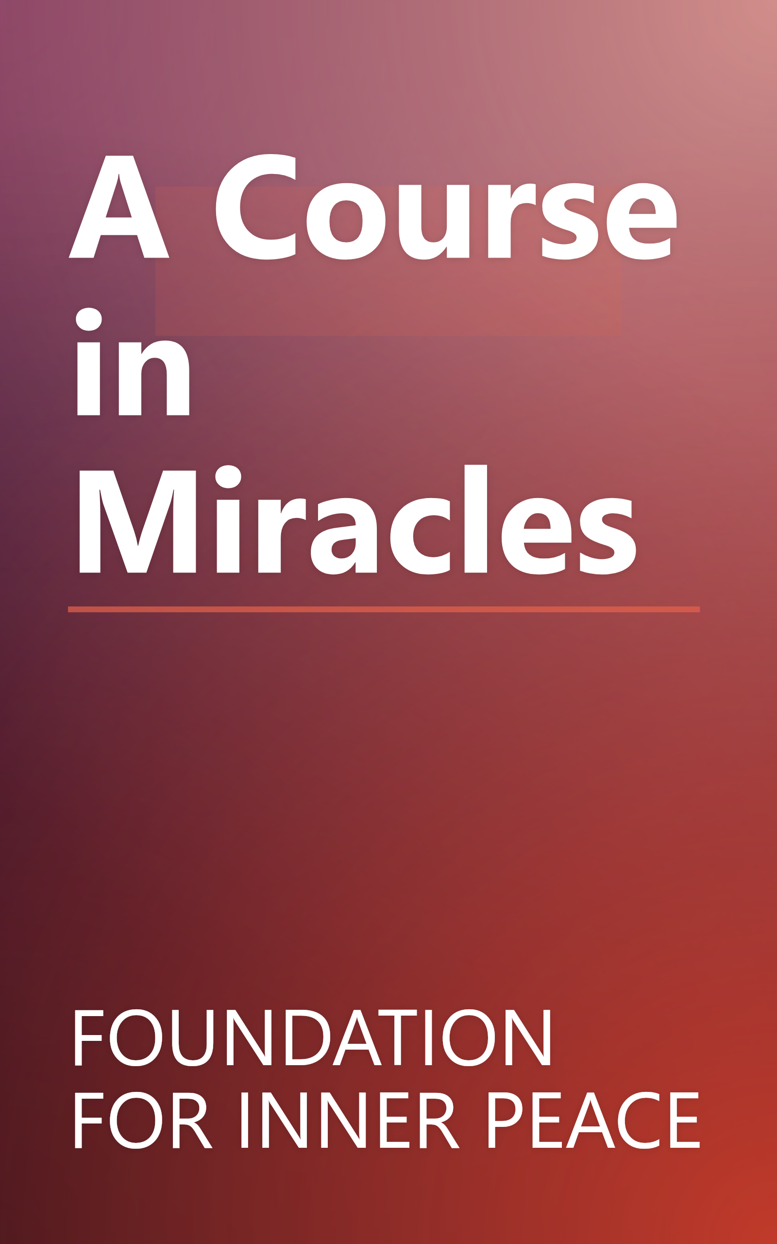 A Course in Miracles book cover