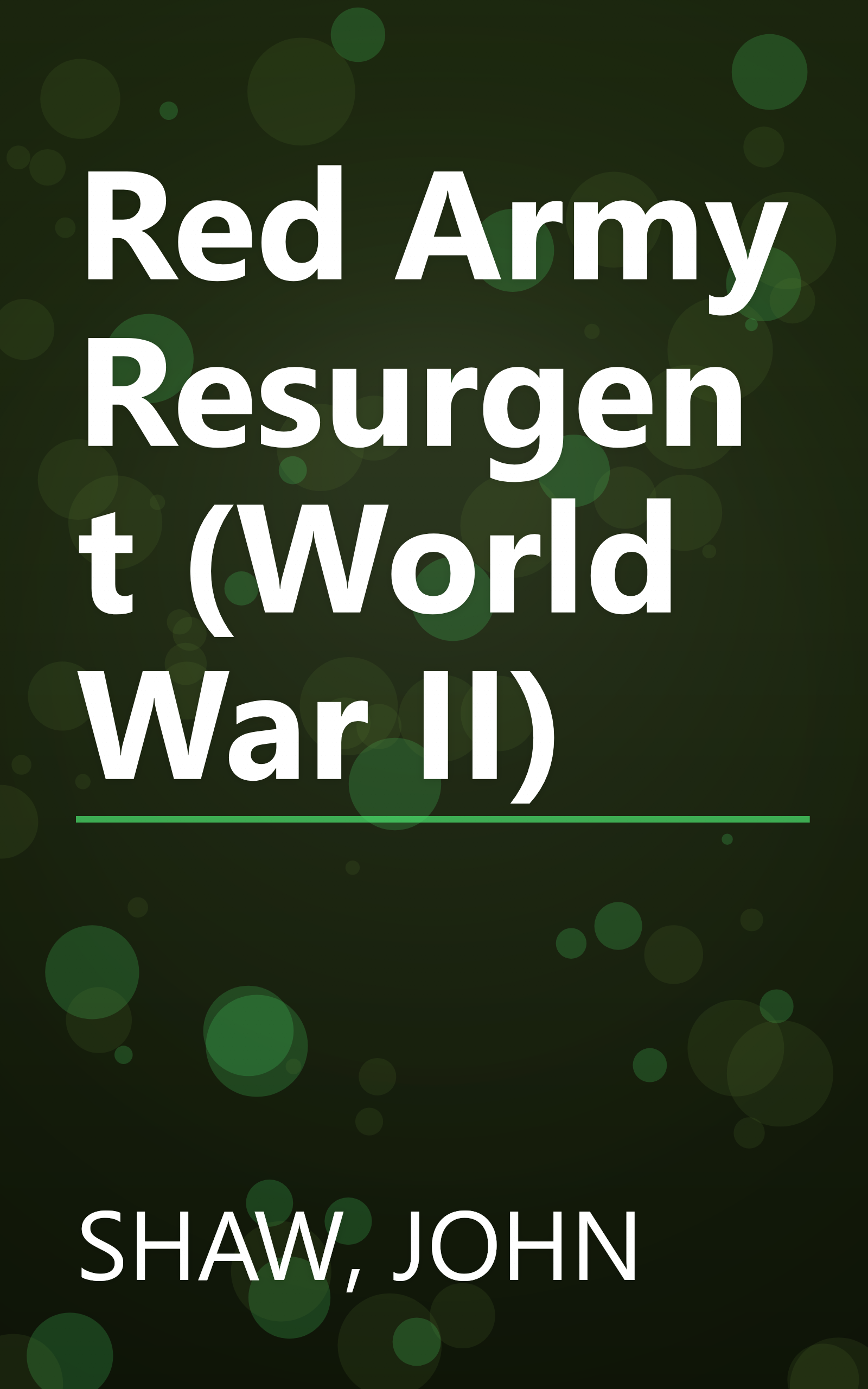 Red Army Resurgent (World War II) book cover