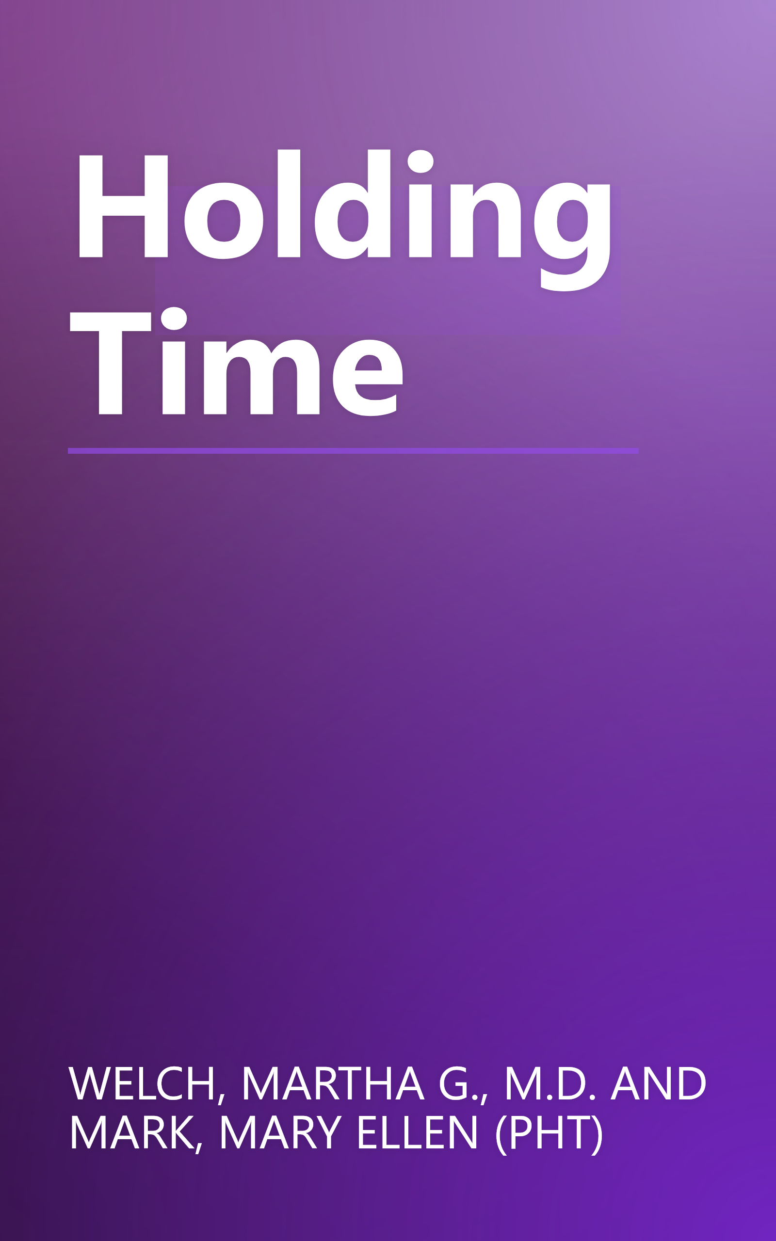 Holding Time book cover