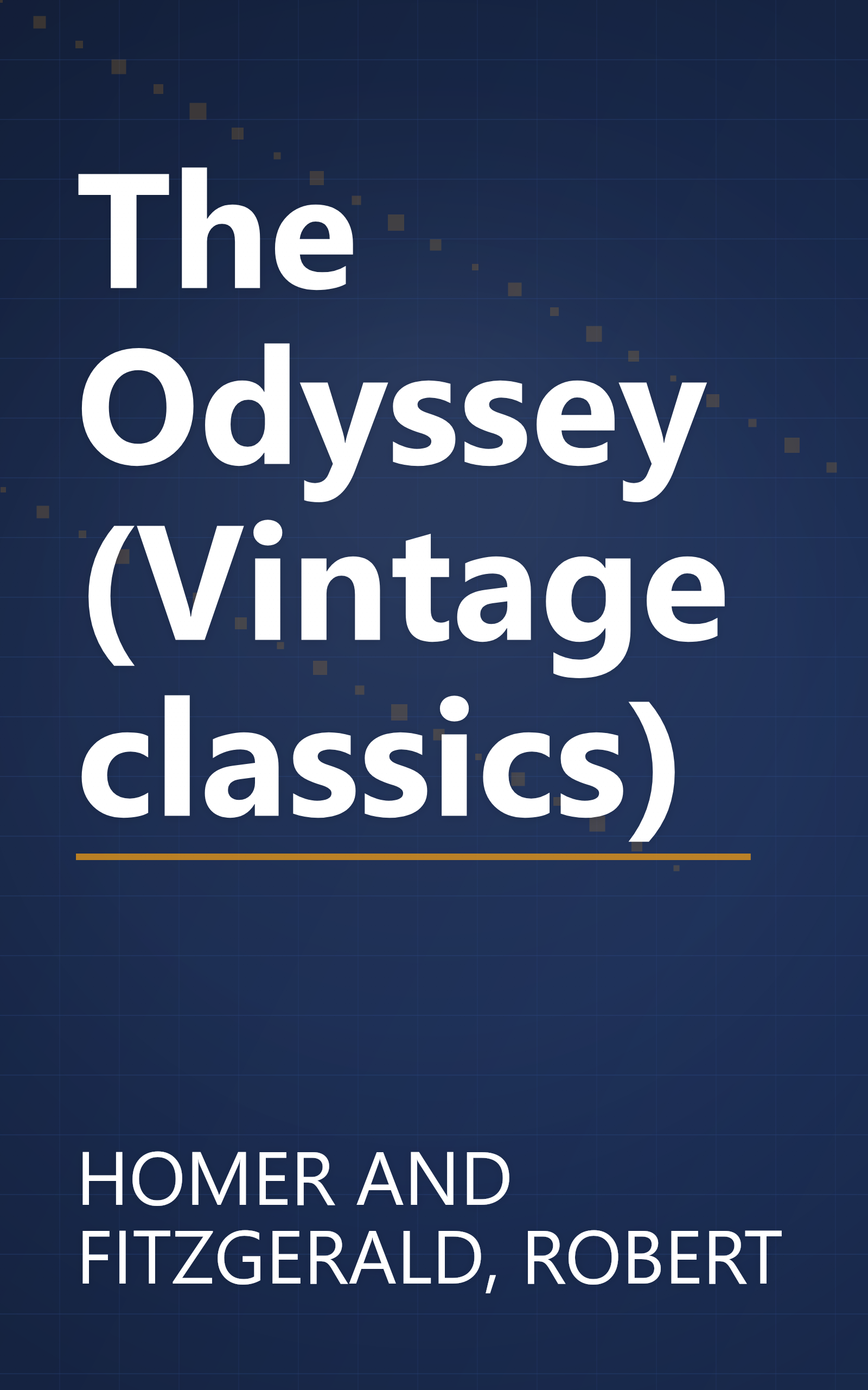 The Odyssey (Vintage classics) book cover