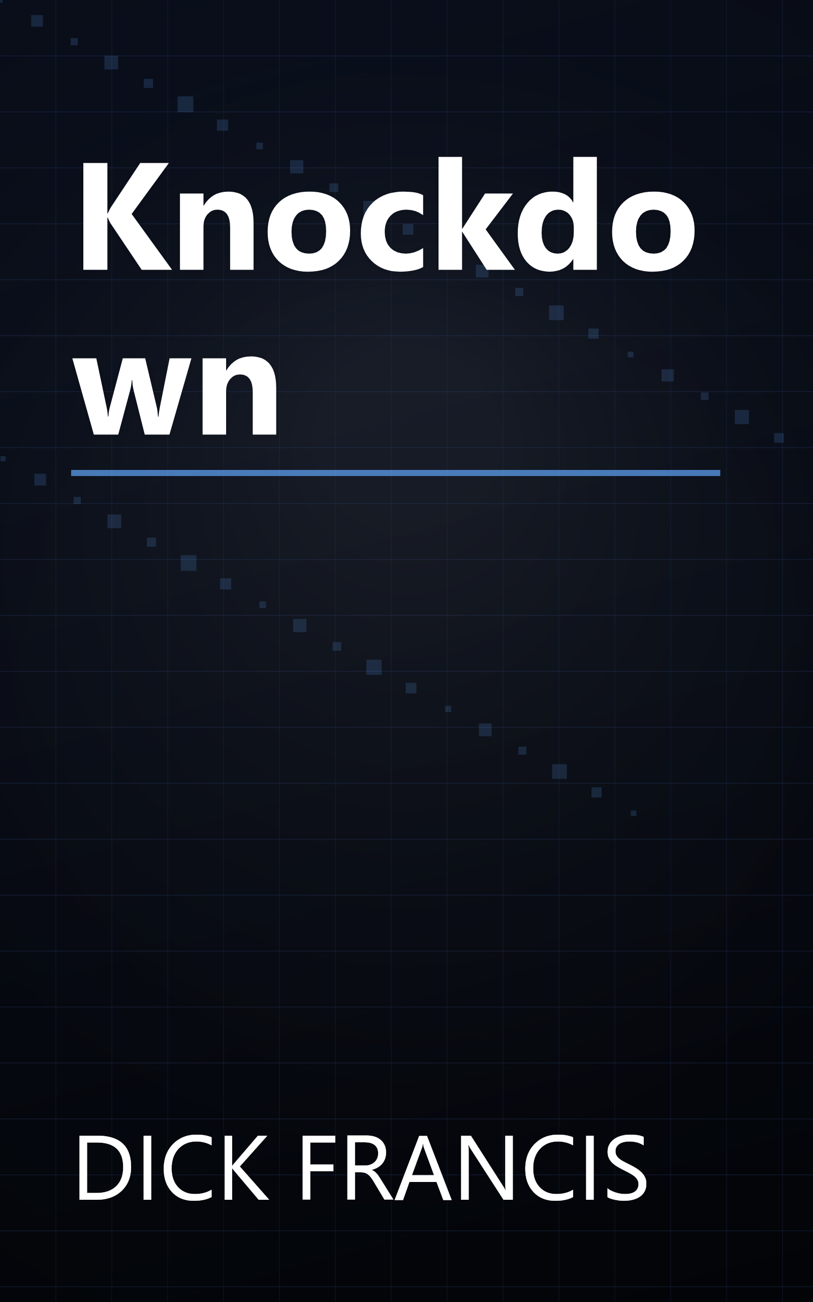 Knockdown book cover