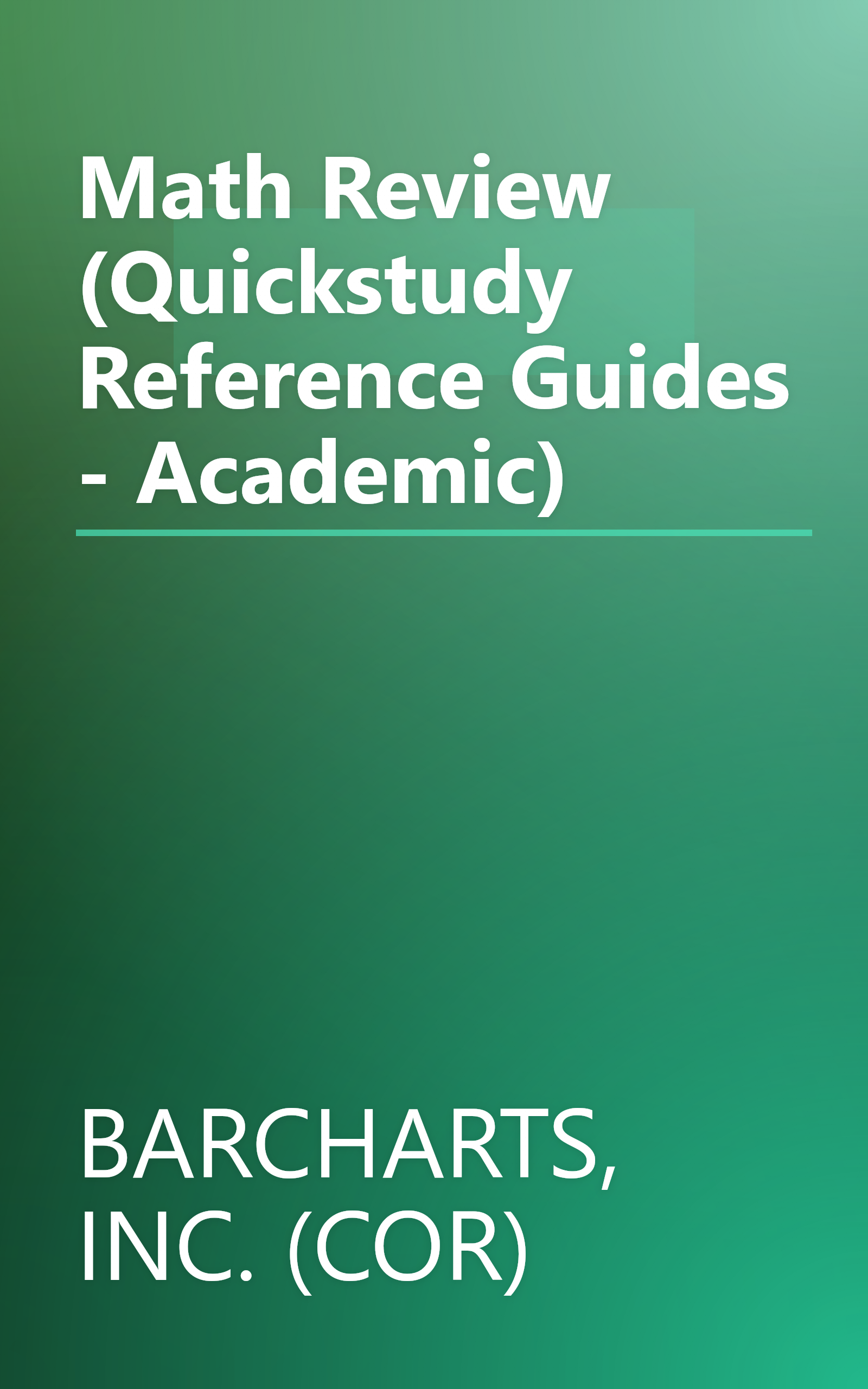 Math Review (Quickstudy Reference Guides - Academic) book cover