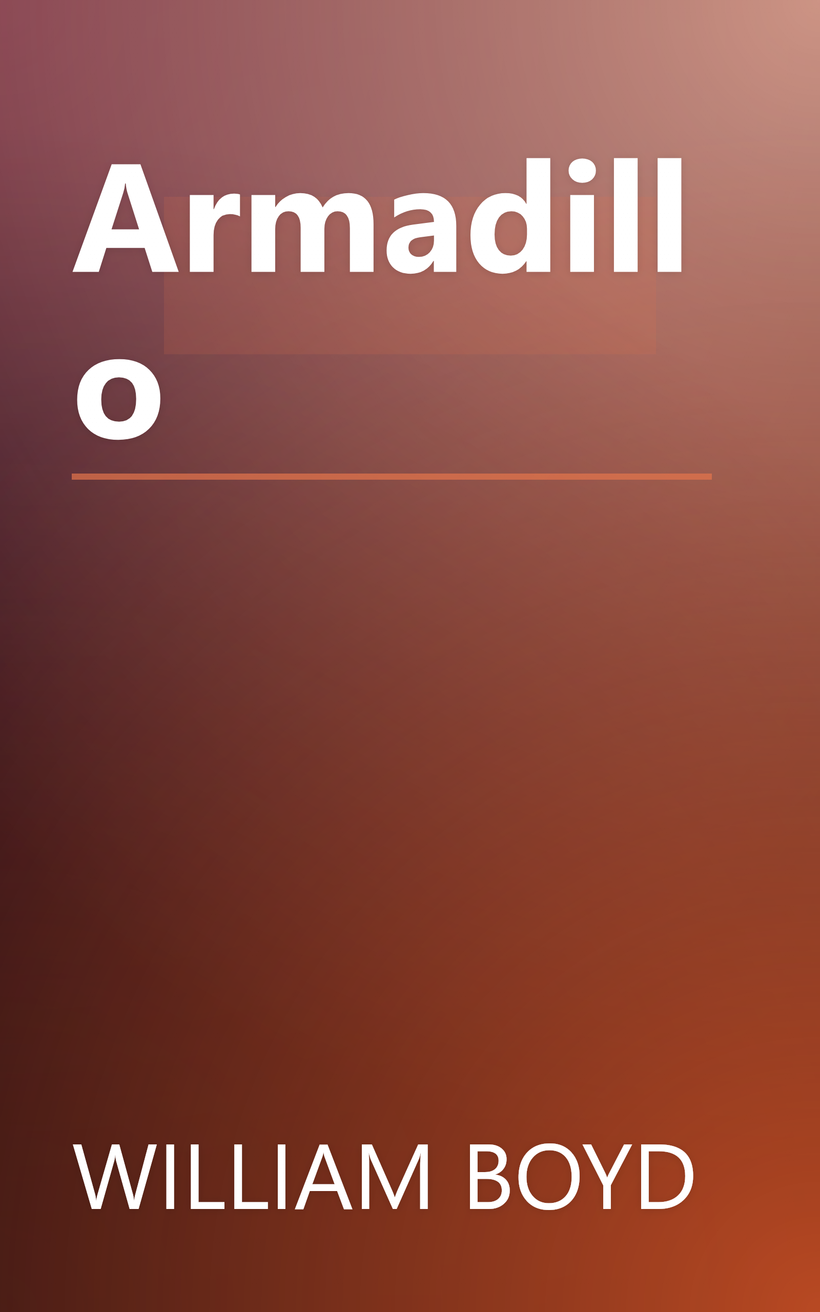 Armadillo book cover