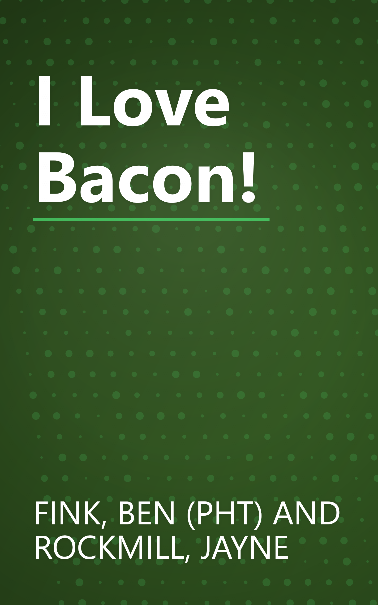 I Love Bacon! book cover