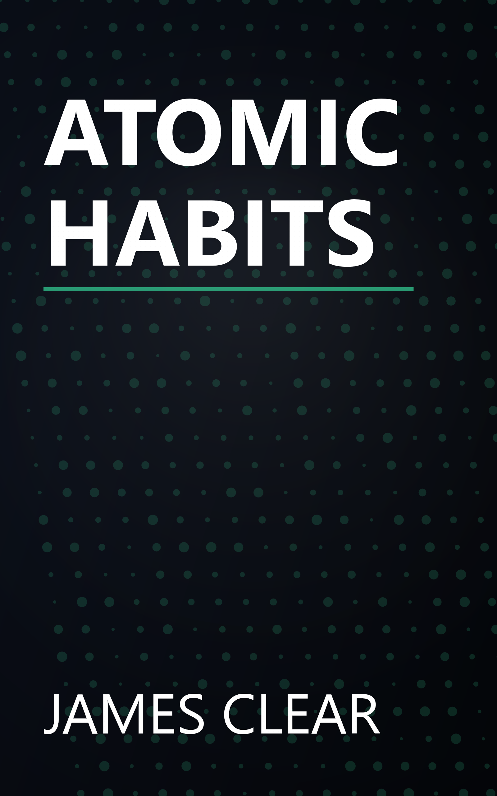 ATOMIC HABITS book cover