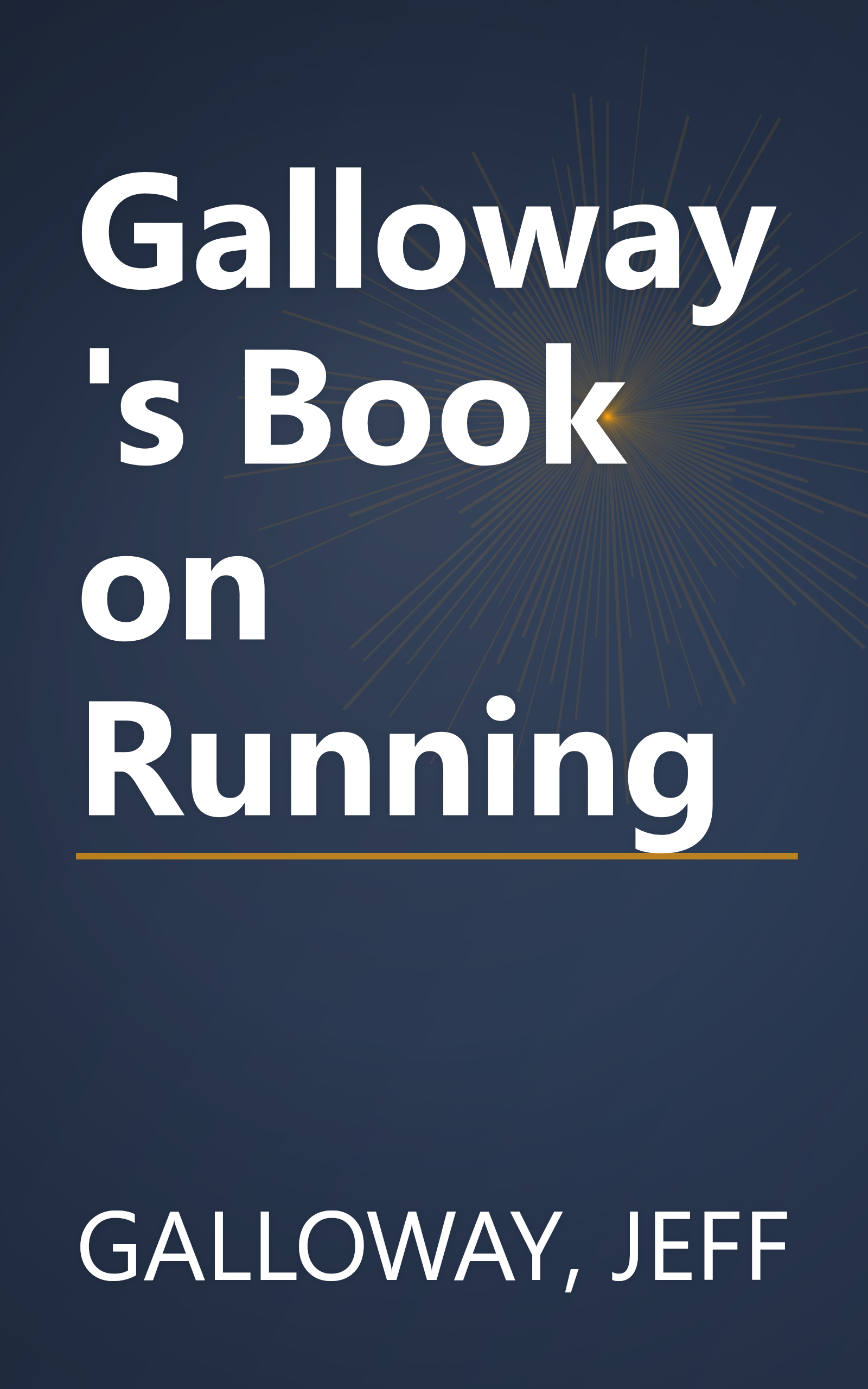 Galloway's Book on Running book cover