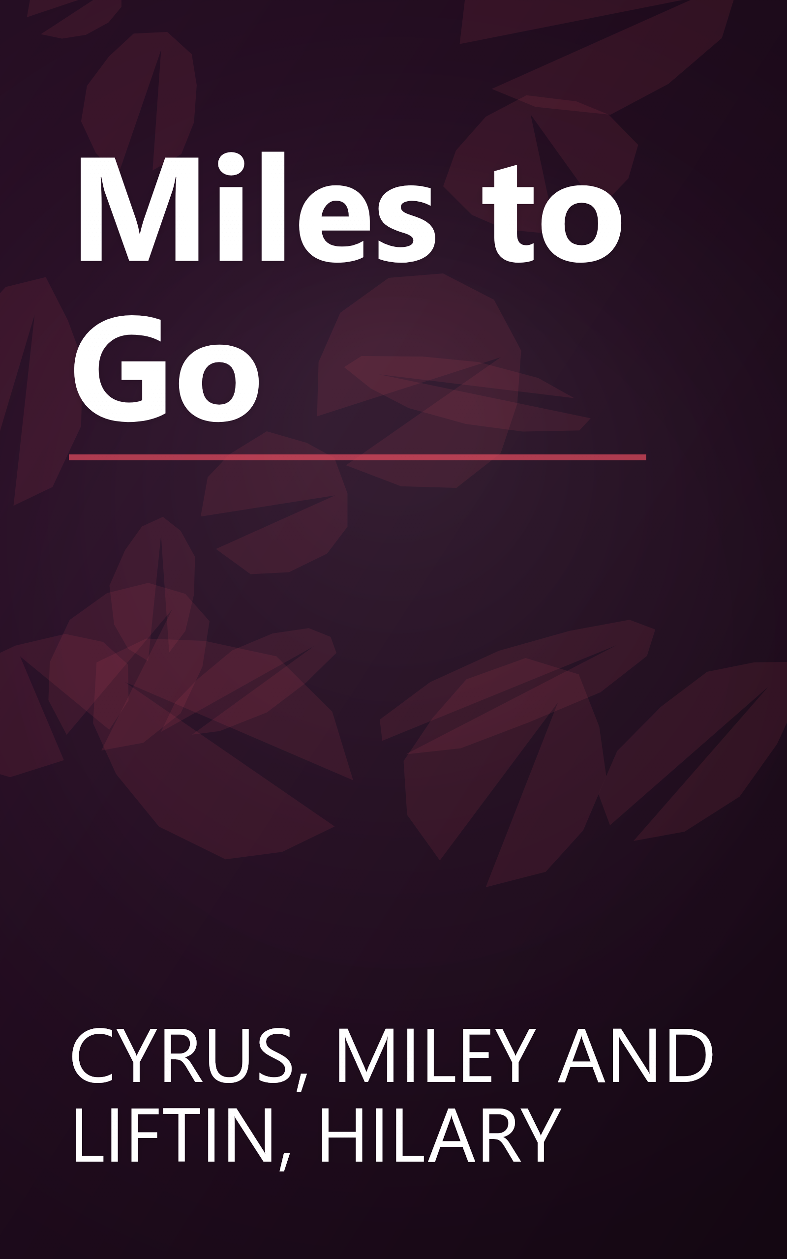Miles to Go book cover