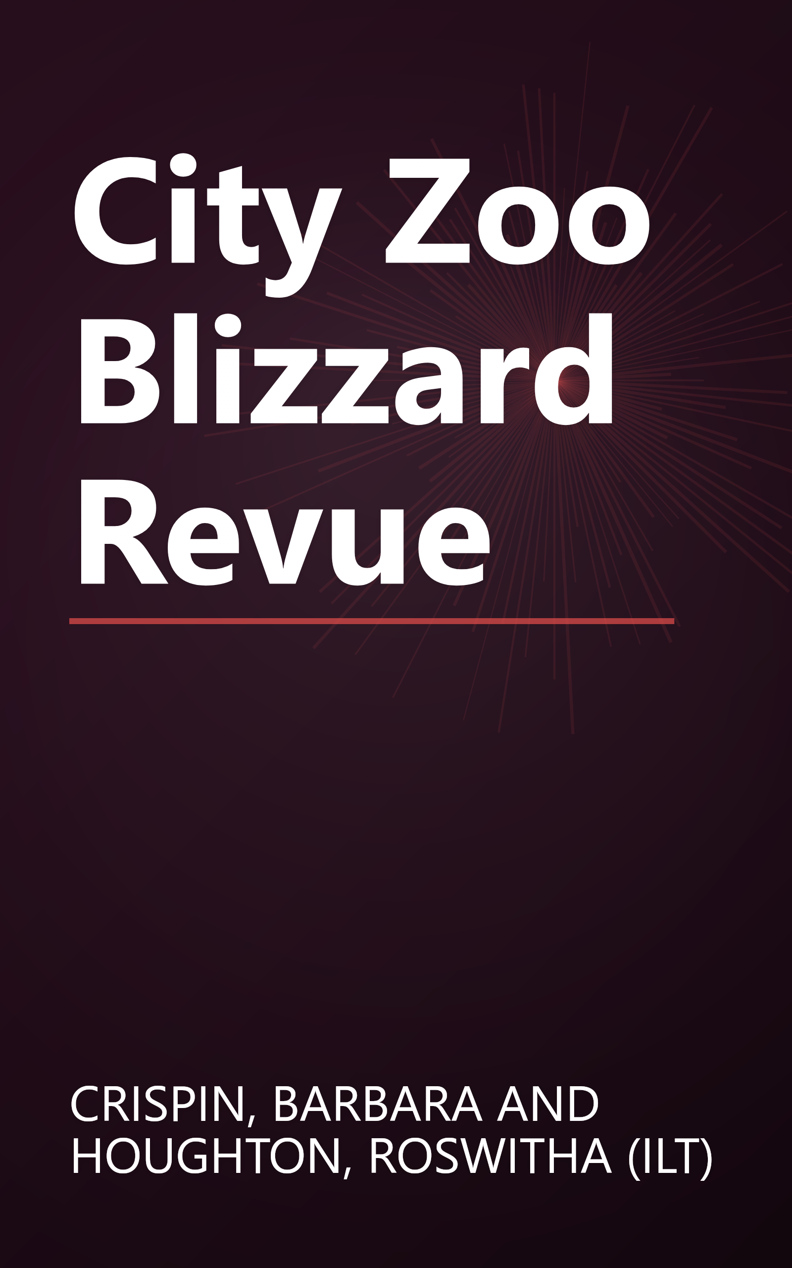 City Zoo Blizzard Revue book cover