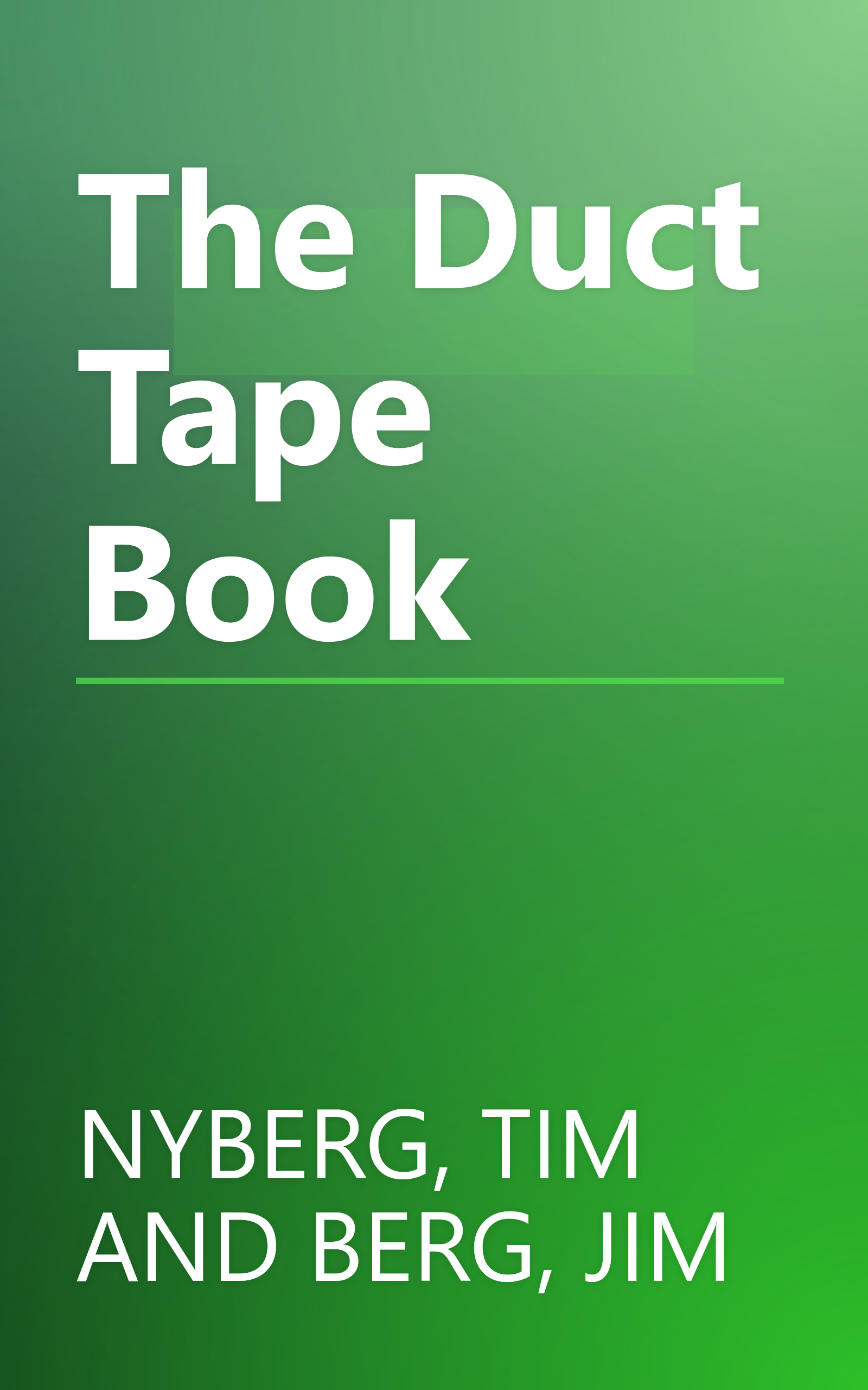 The Duct Tape Book book cover