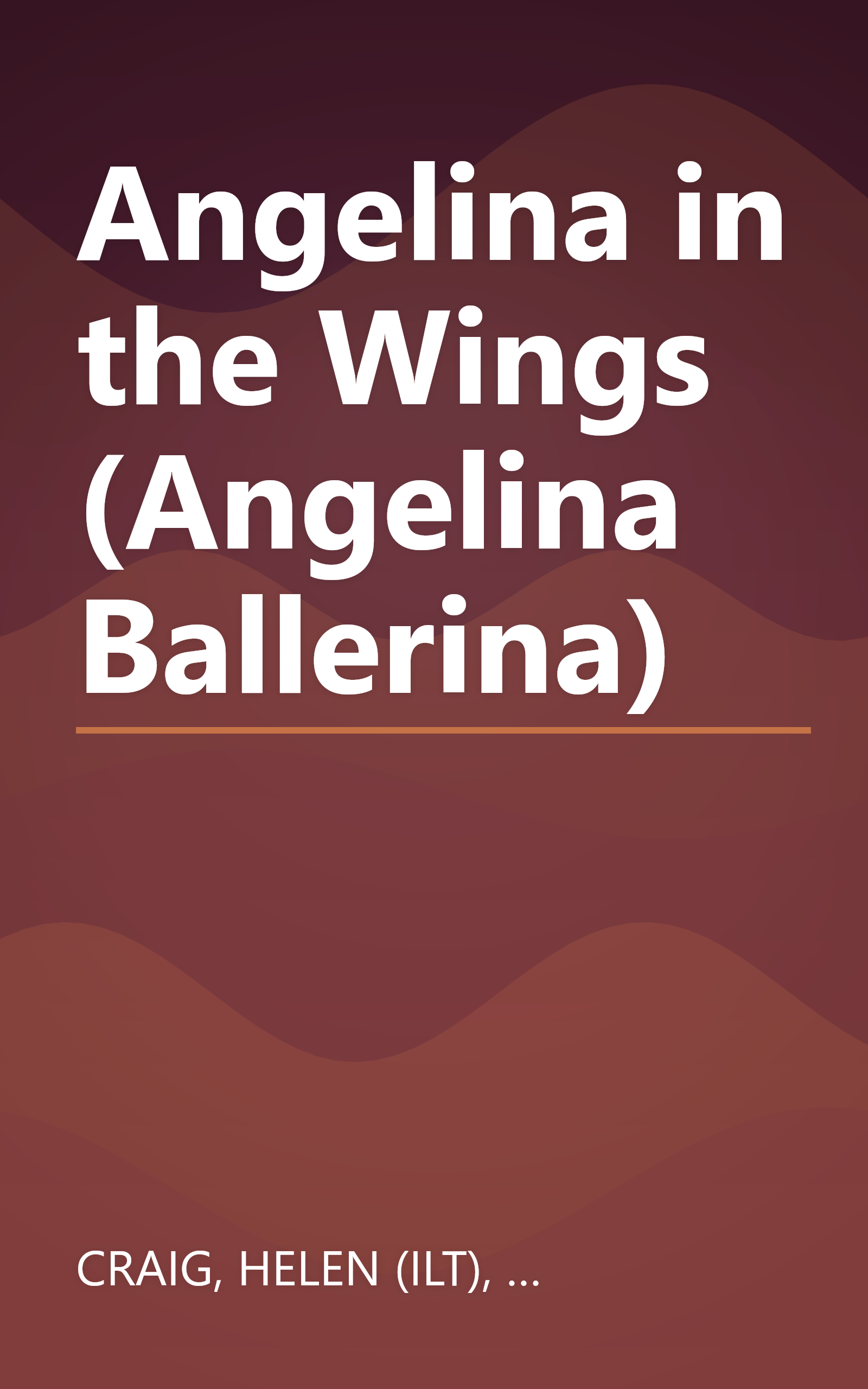 Angelina in the Wings (Angelina Ballerina) book cover