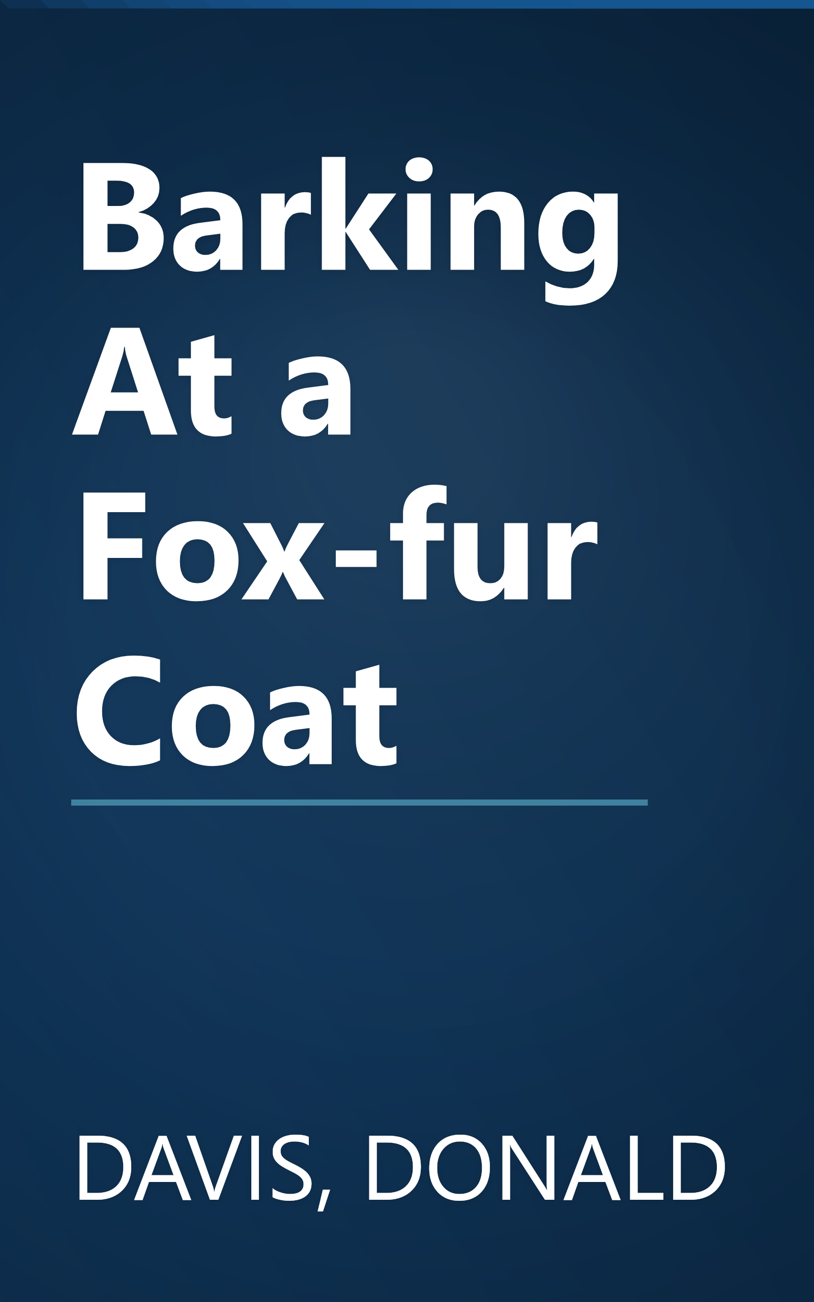 Barking At a Fox-fur Coat book cover