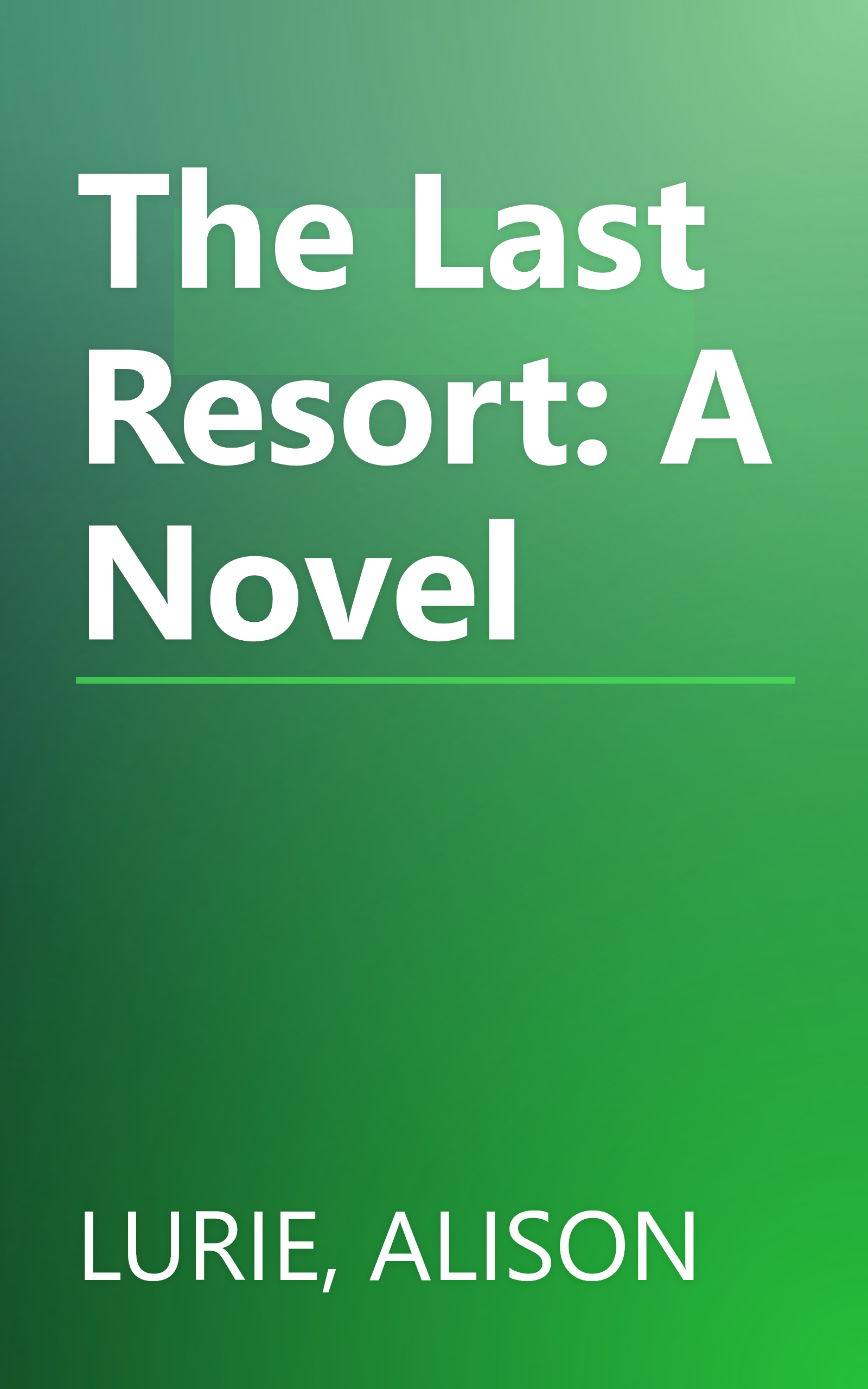 The Last Resort: A Novel book cover
