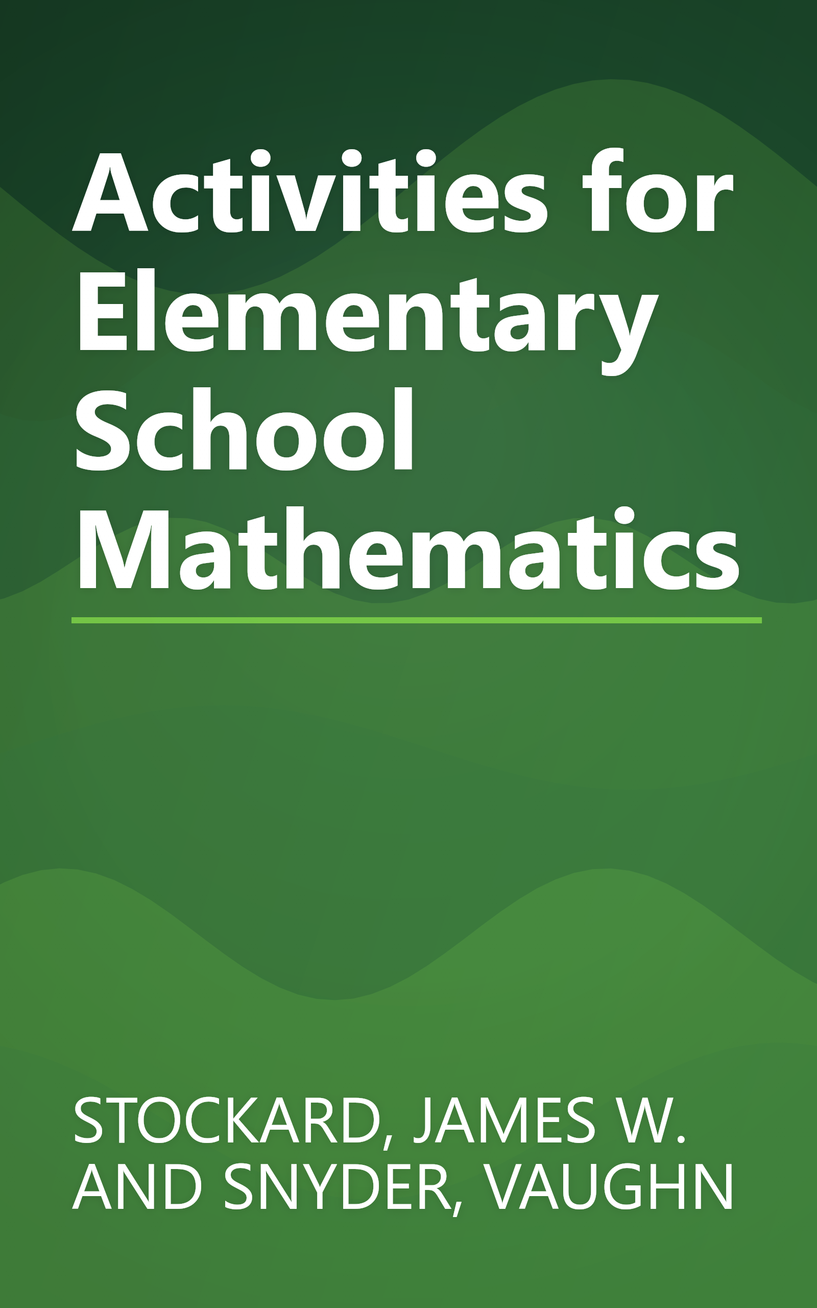 Activities for Elementary School Mathematics book cover