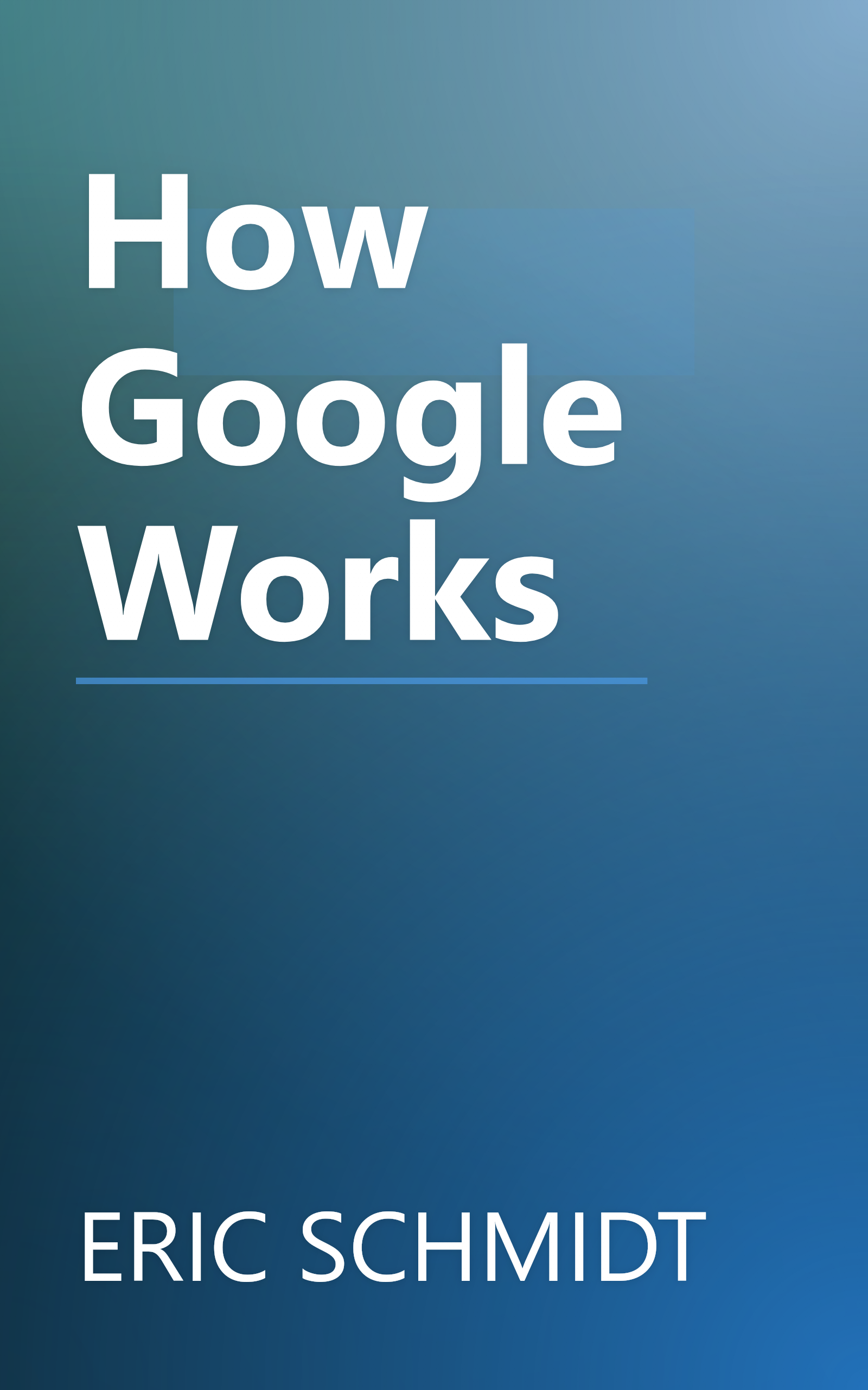 How Google Works book cover