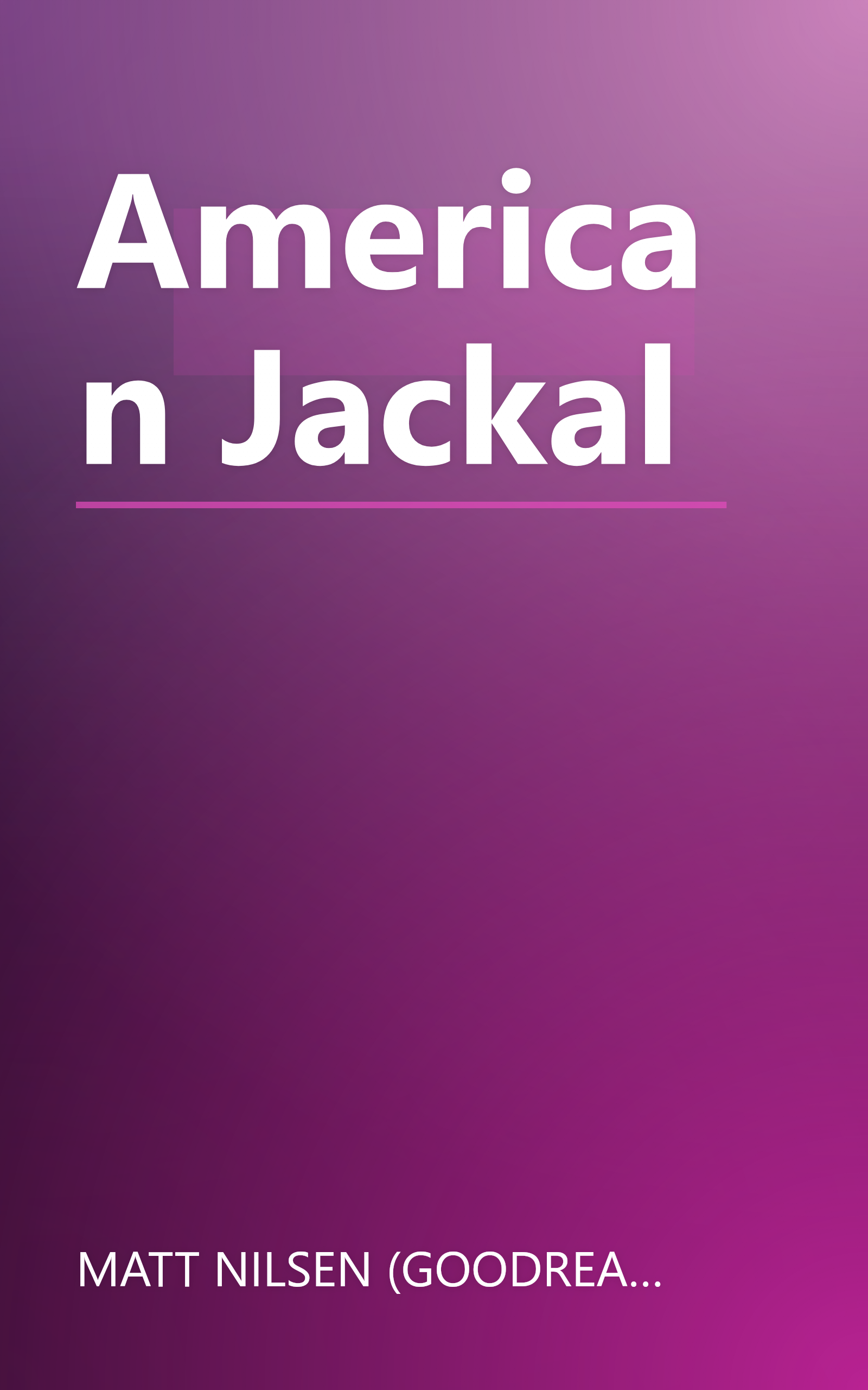 American Jackal book cover