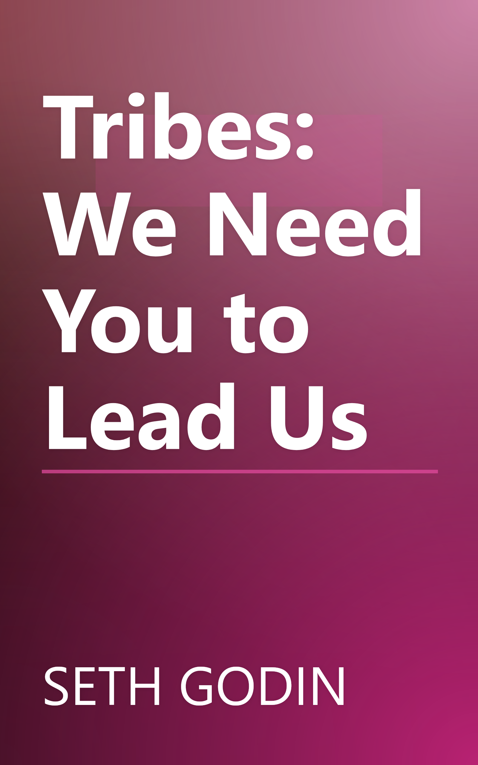 Tribes: We Need You to Lead Us book cover