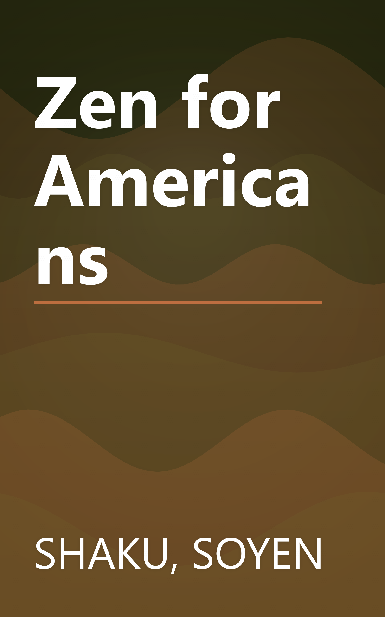 Zen for Americans book cover
