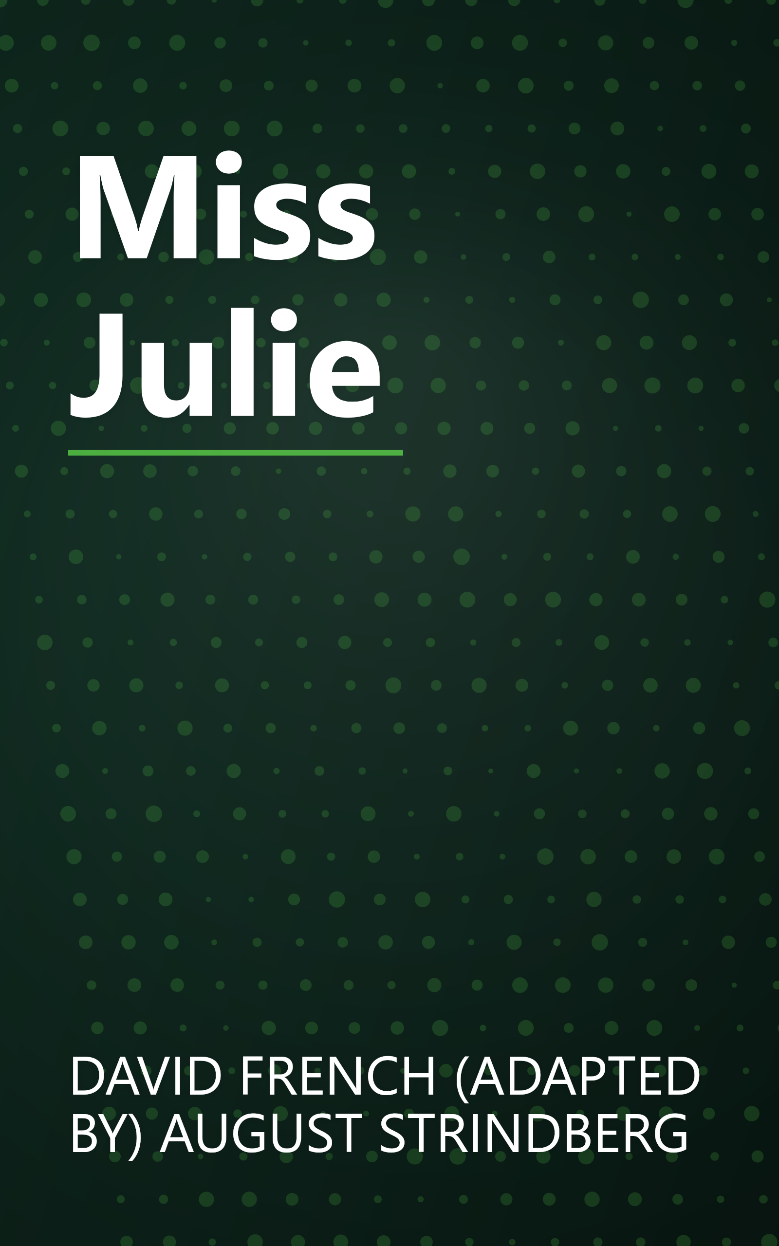 Miss Julie book cover