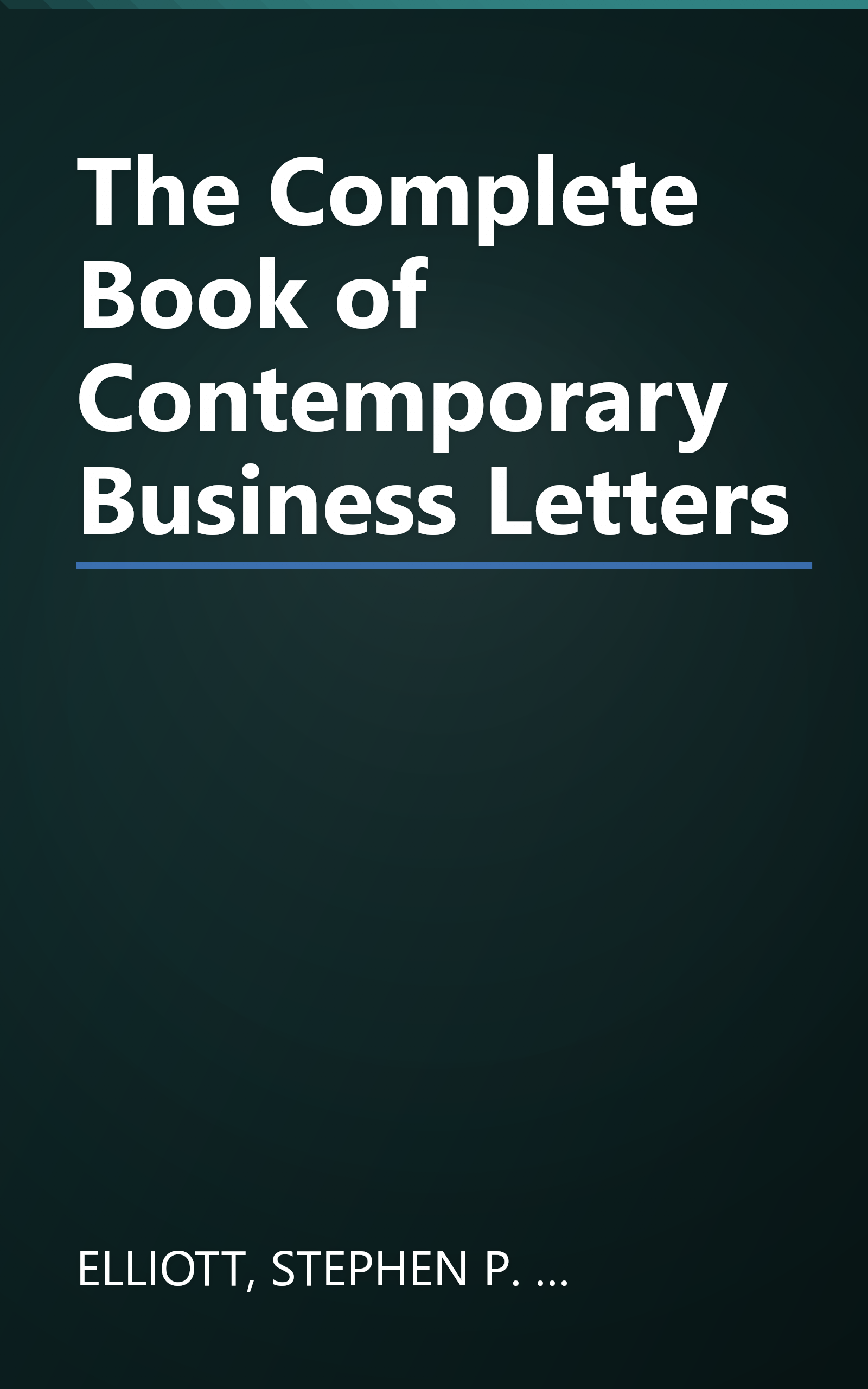 The Complete Book of Contemporary Business Letters book cover