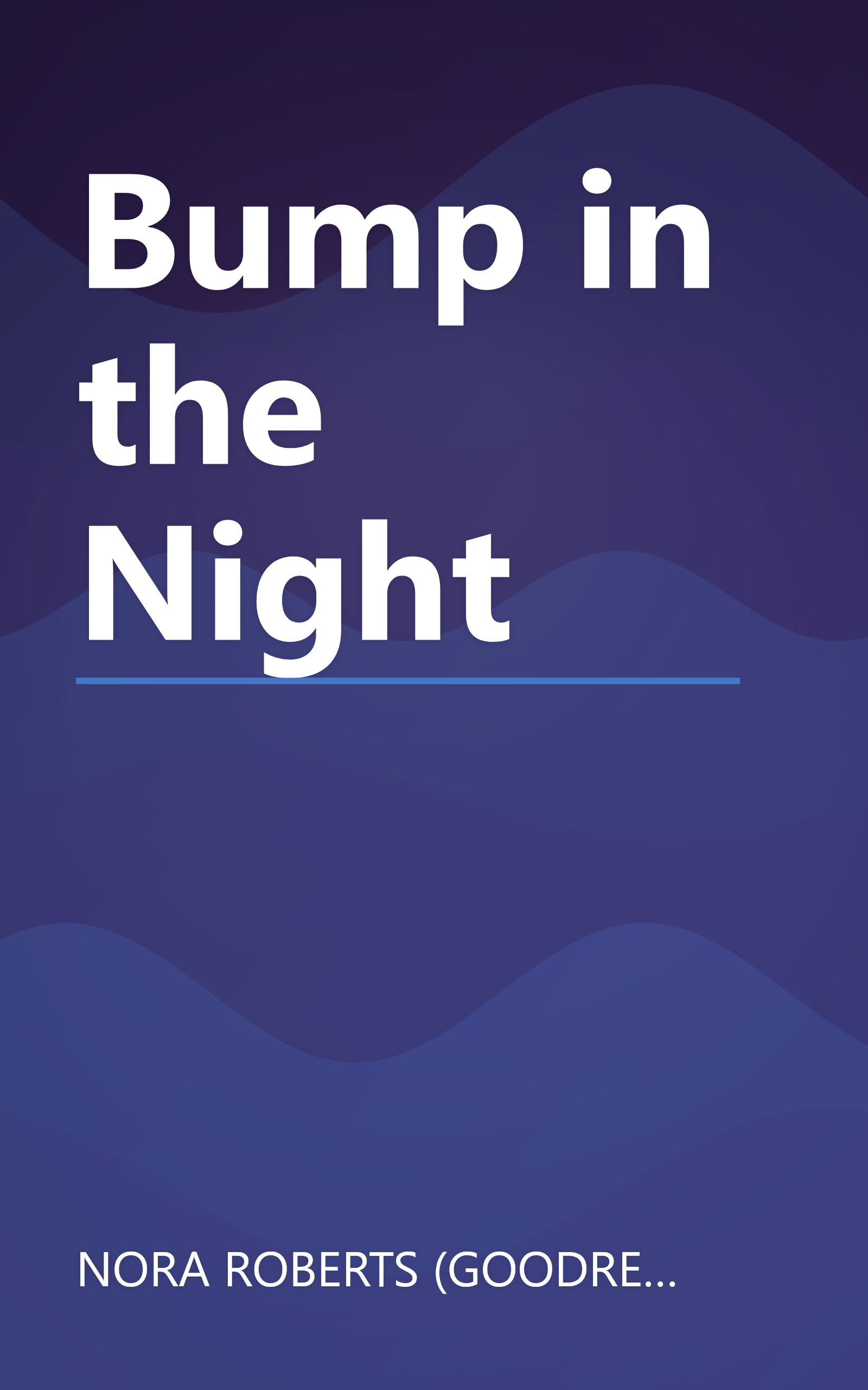 Bump in the Night book cover