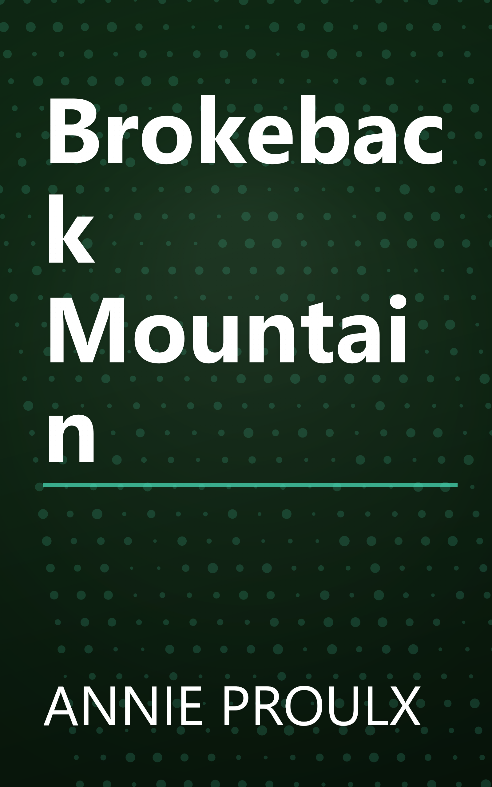 Brokeback Mountain book cover