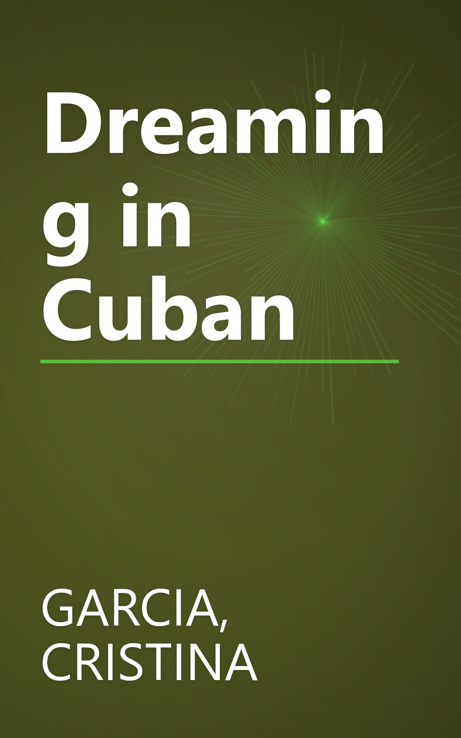 Dreaming in Cuban book cover