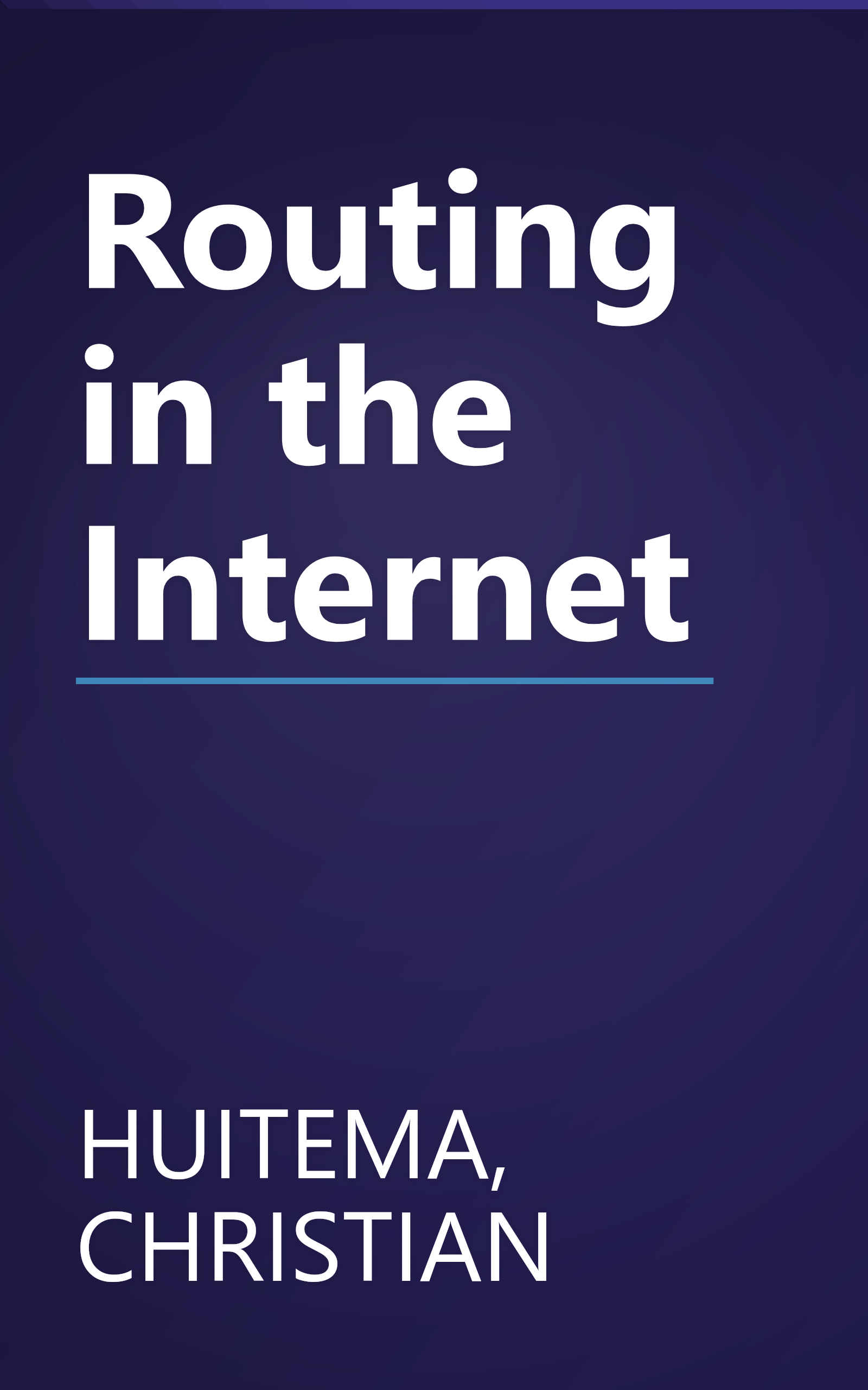 Routing in the Internet book cover