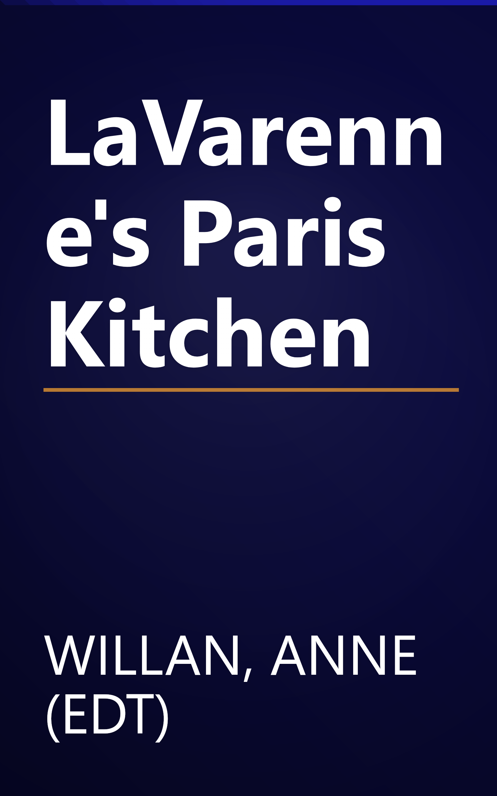 LaVarenne's Paris Kitchen book cover