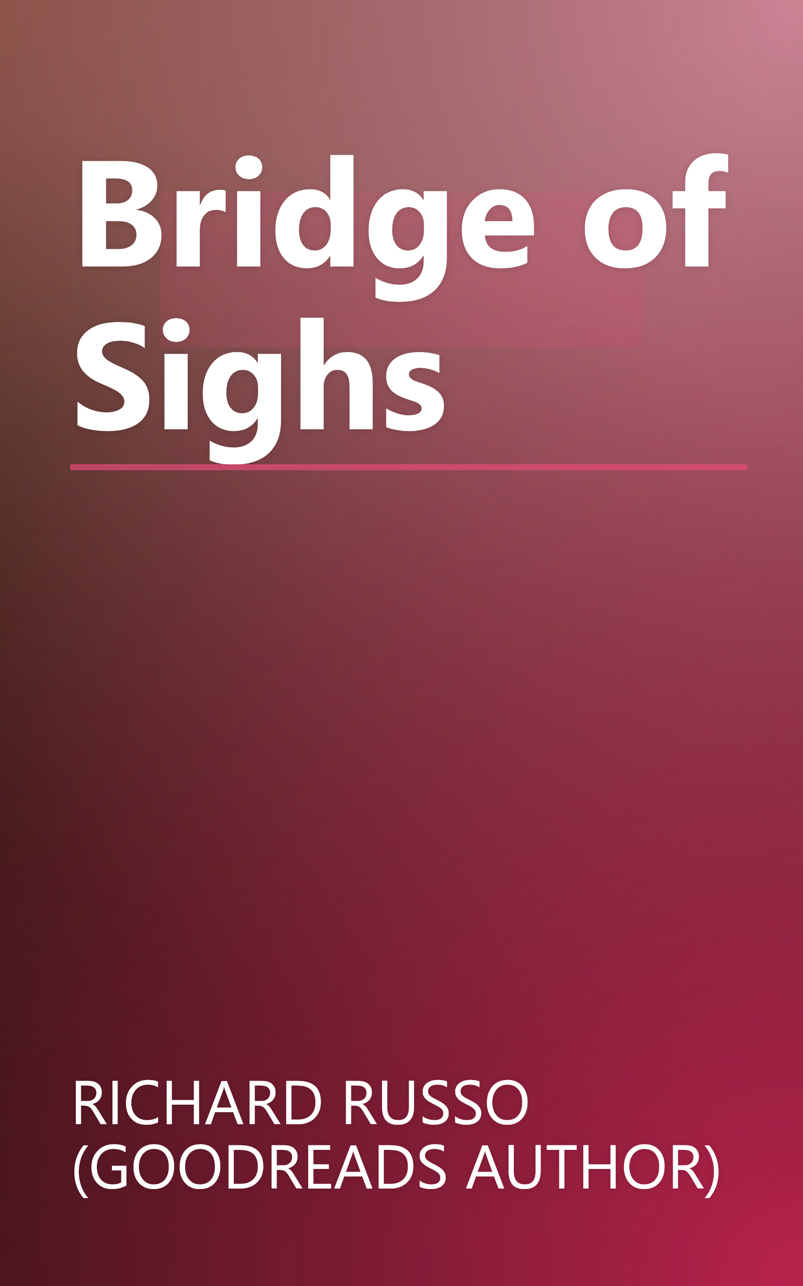 Bridge of Sighs book cover