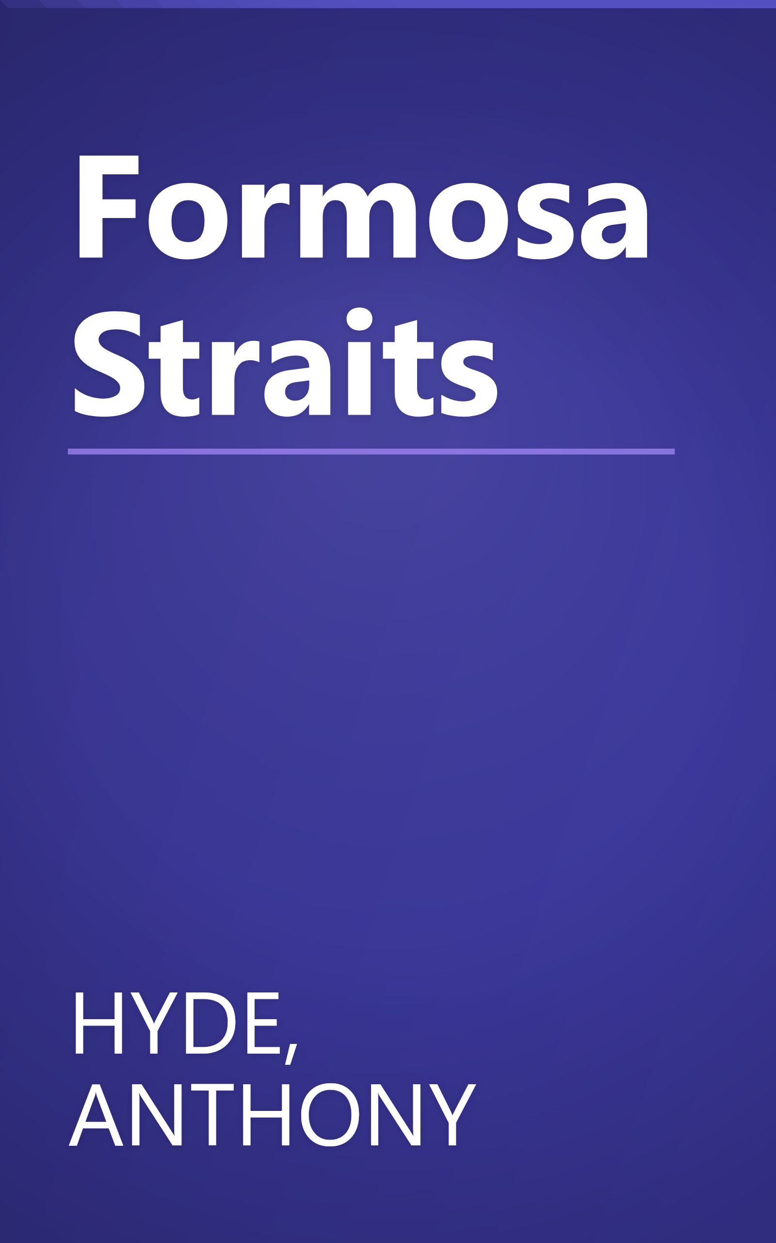 Formosa Straits book cover