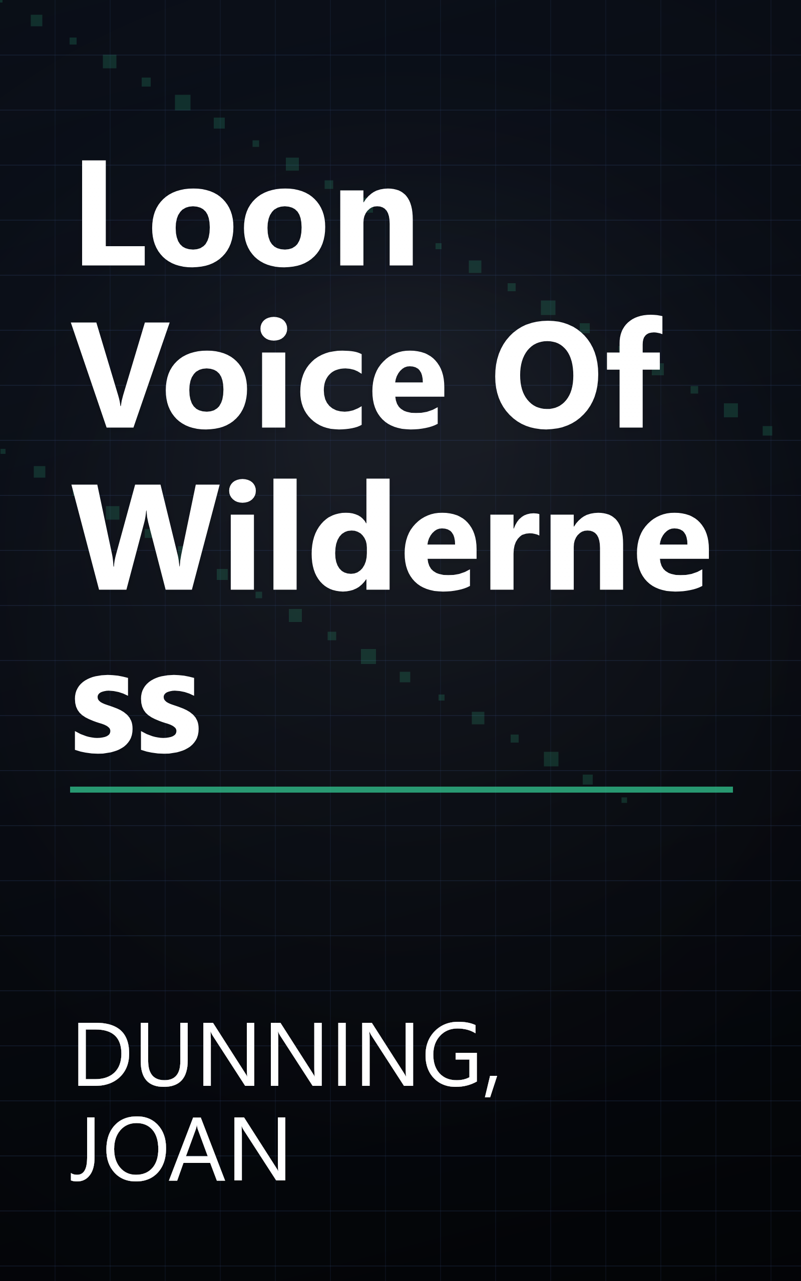 Loon Voice Of Wilderness book cover